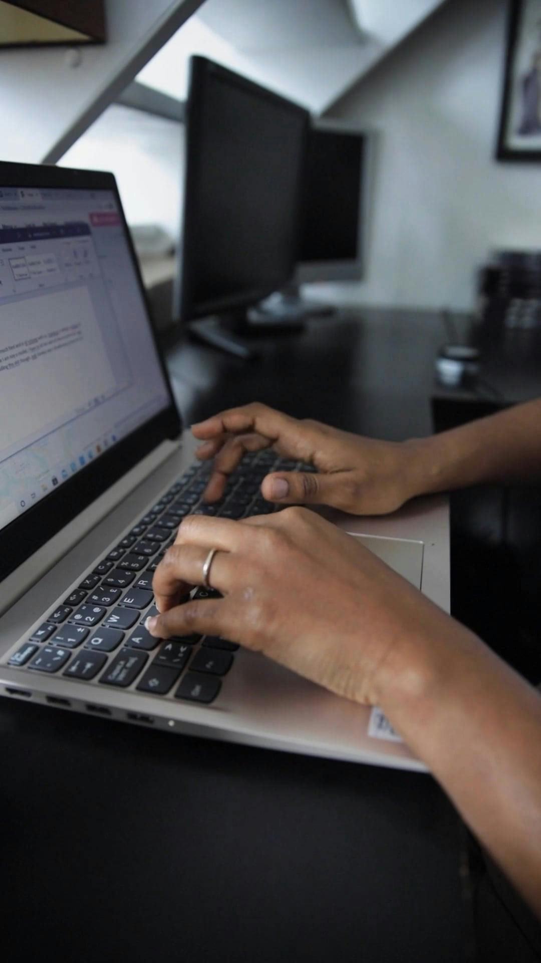 A Close Up View of Person Doing Computer Programming Free Stock Video ...