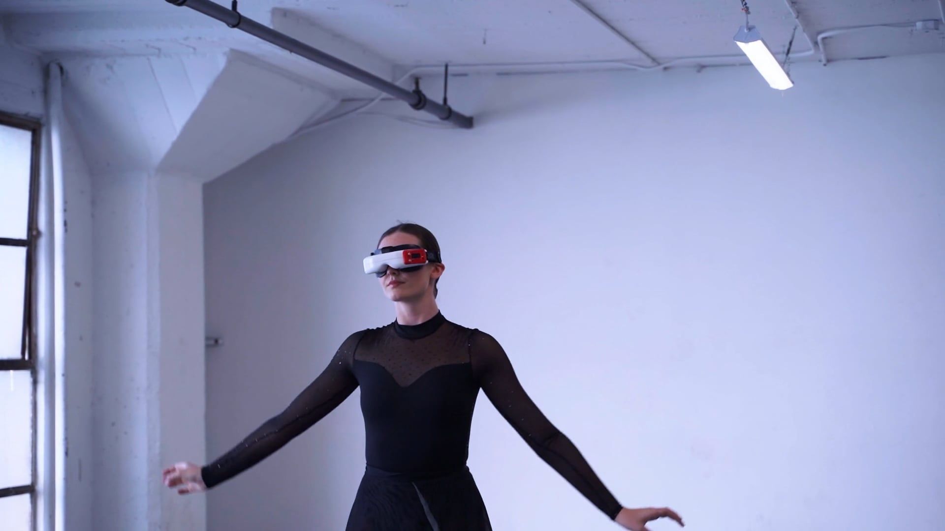 A Ballet Dancer with Virtual Reality Goggles Free Stock Video Footage ...