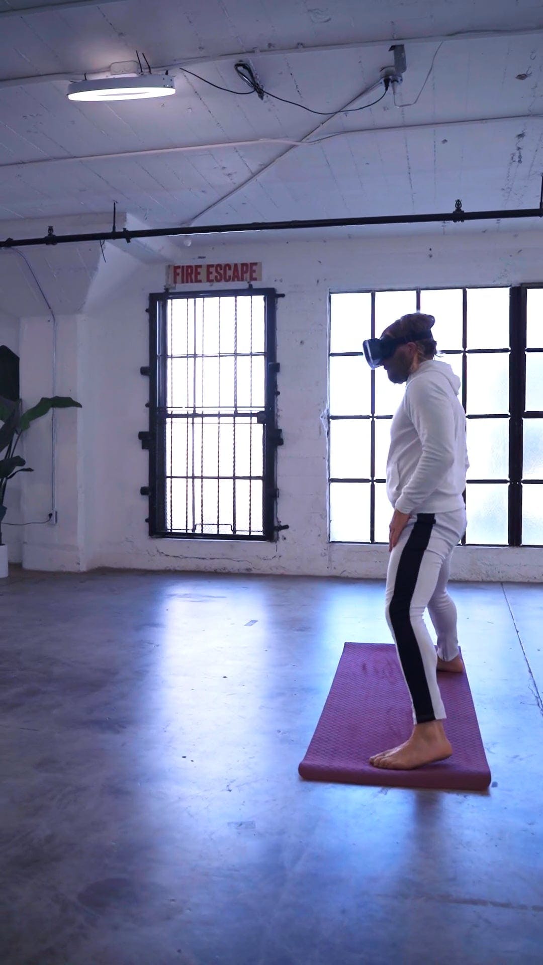 A Man Stretching while Wearing Virtual Reality Headset · Free Stock Video