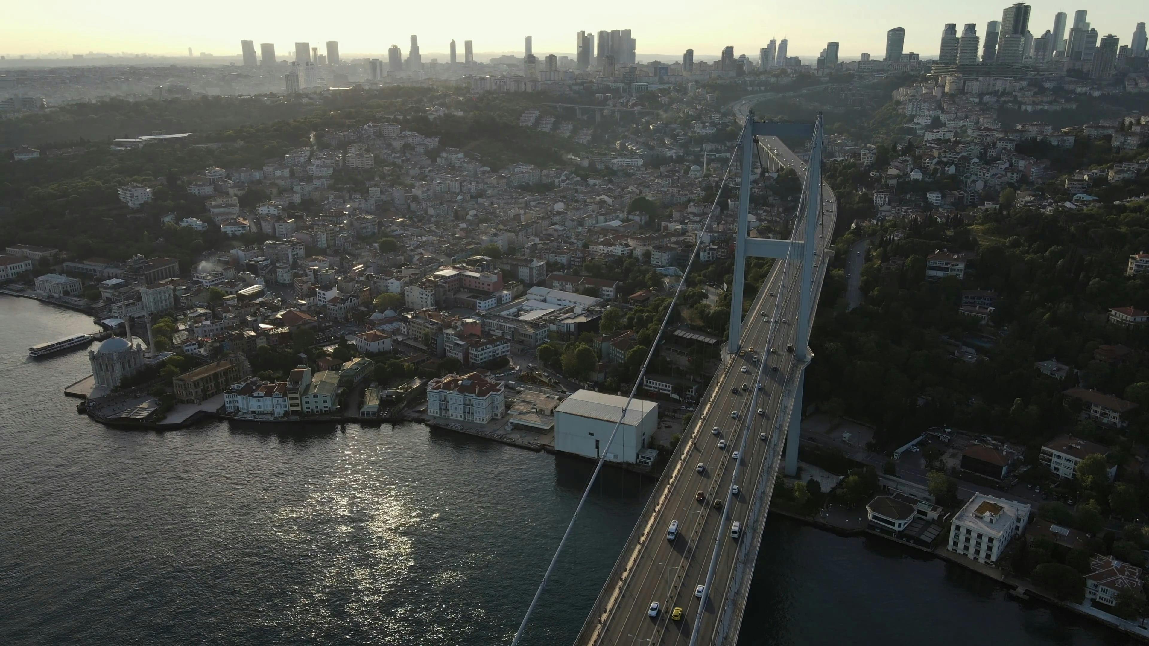 Drone Footage of Bridge · Free Stock Video