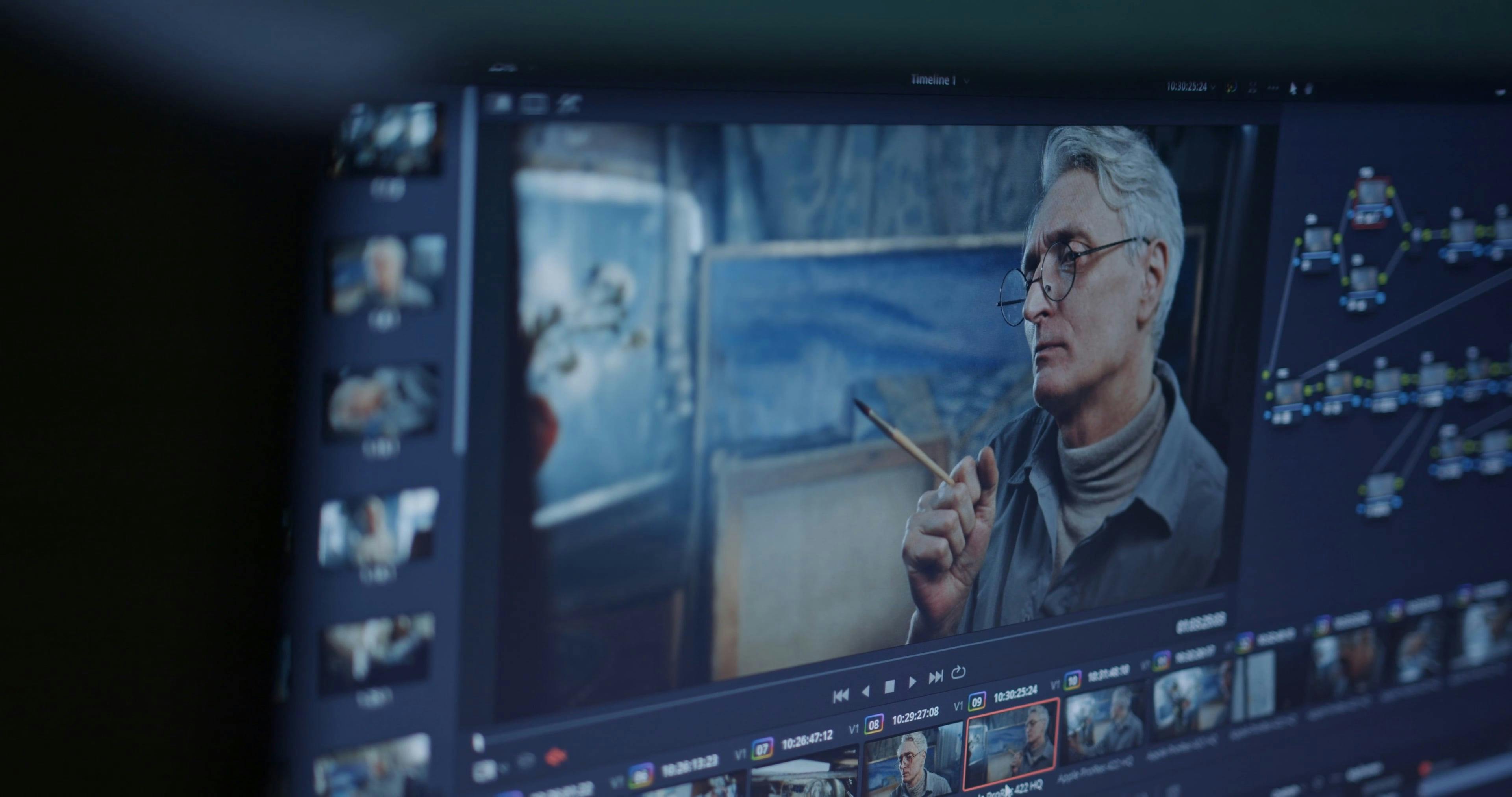 Person Editing A Video · Free Stock Video