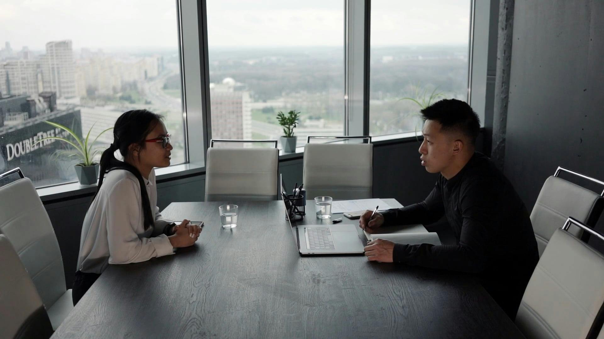 Colleagues having Discussion while Signing the Contract Free Stock ...