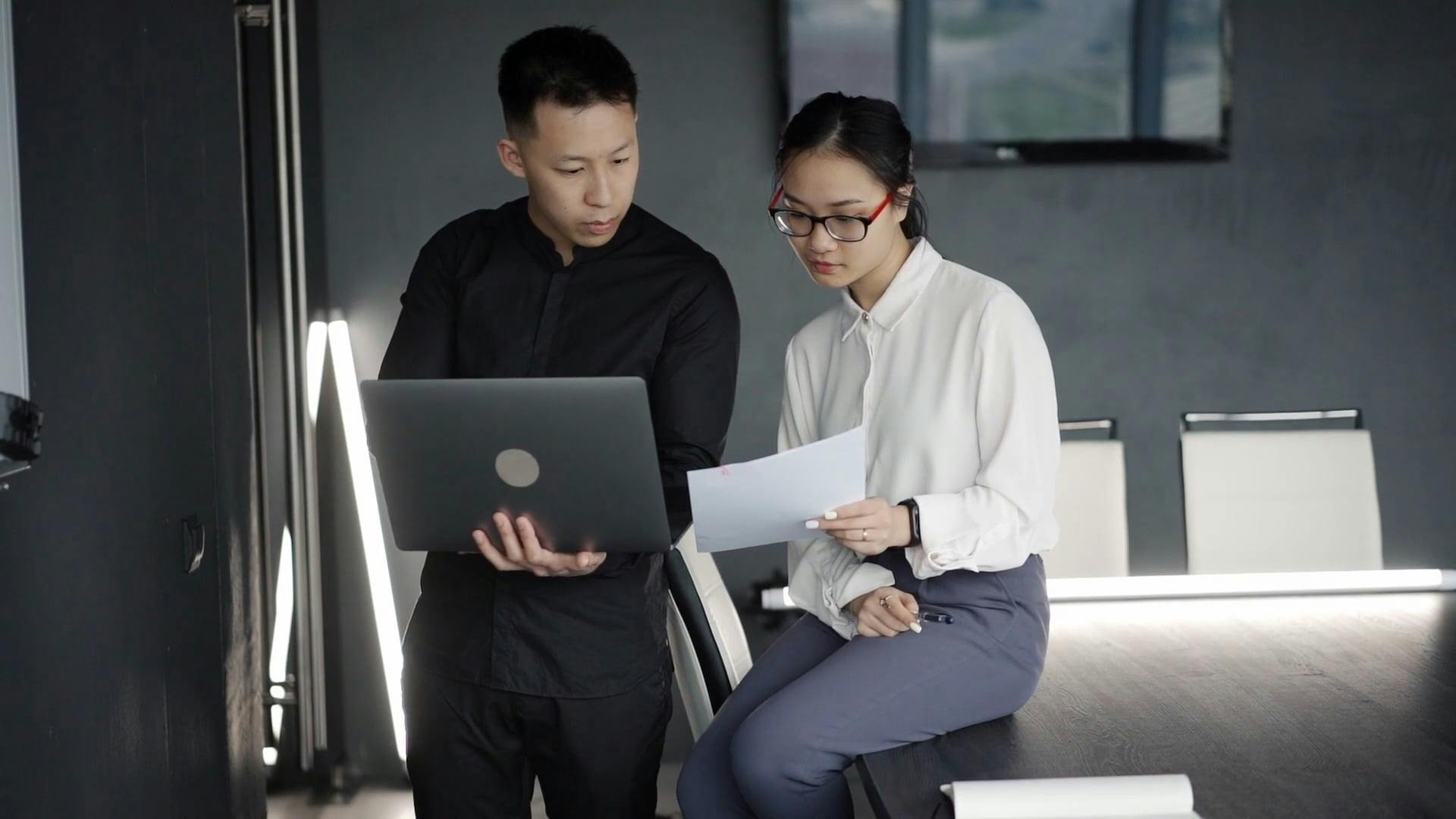 Two People having Conversation Together Free Stock Video Footage ...