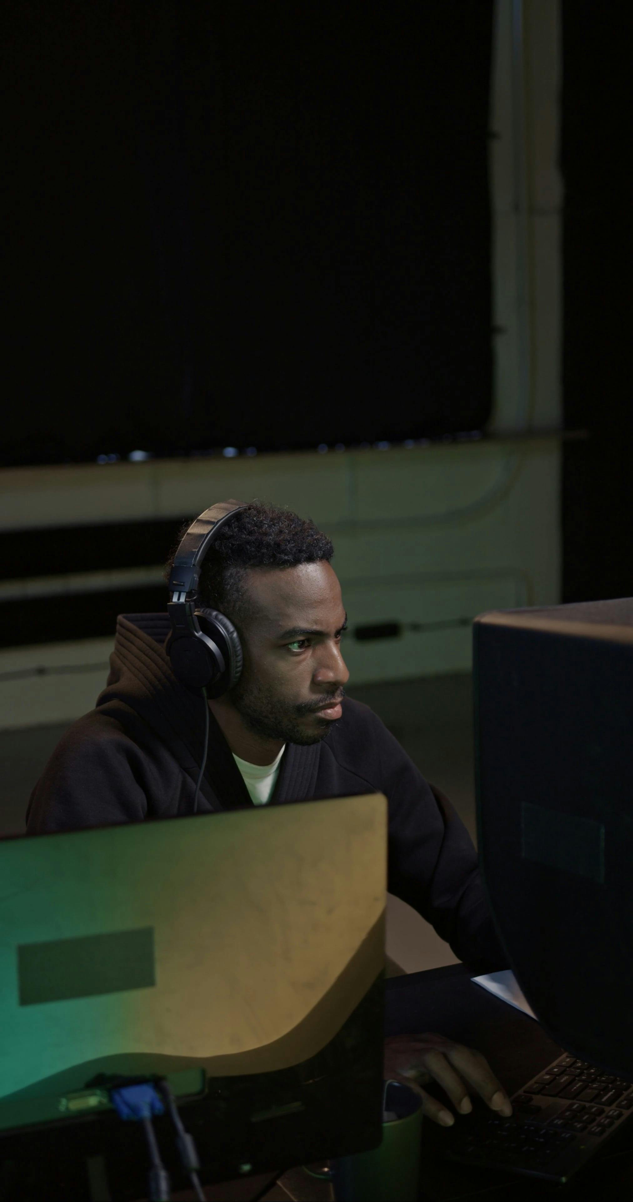 Man and Woman Looking at the Monitor Free Stock Video Footage, Royalty ...