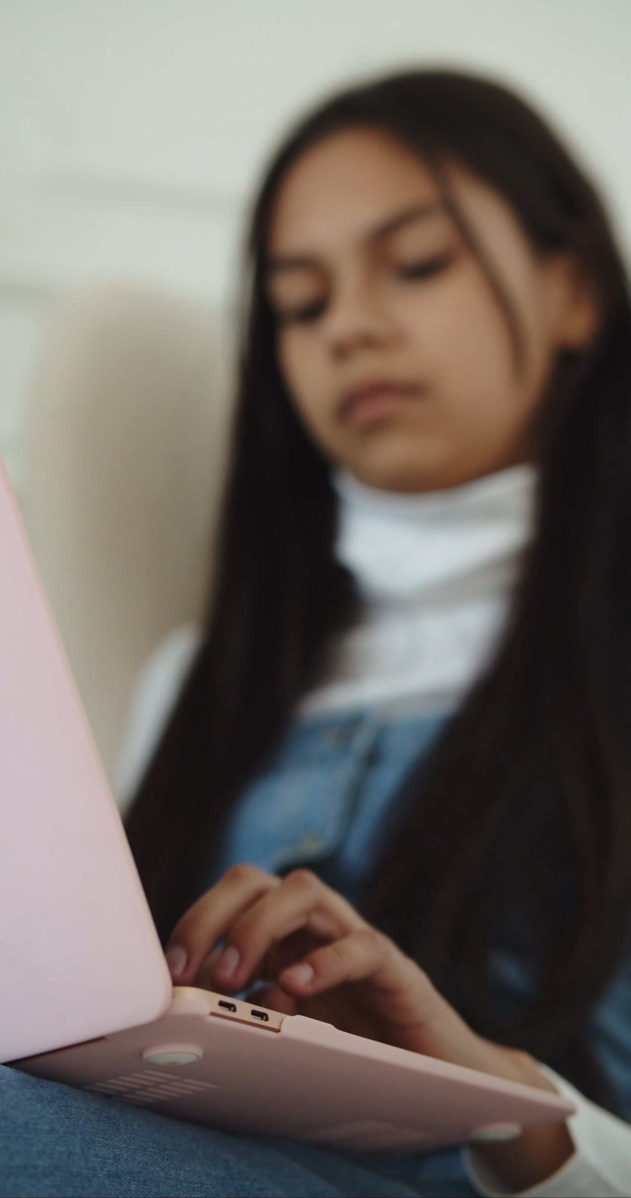 Girl using Laptop · Free Stock Video