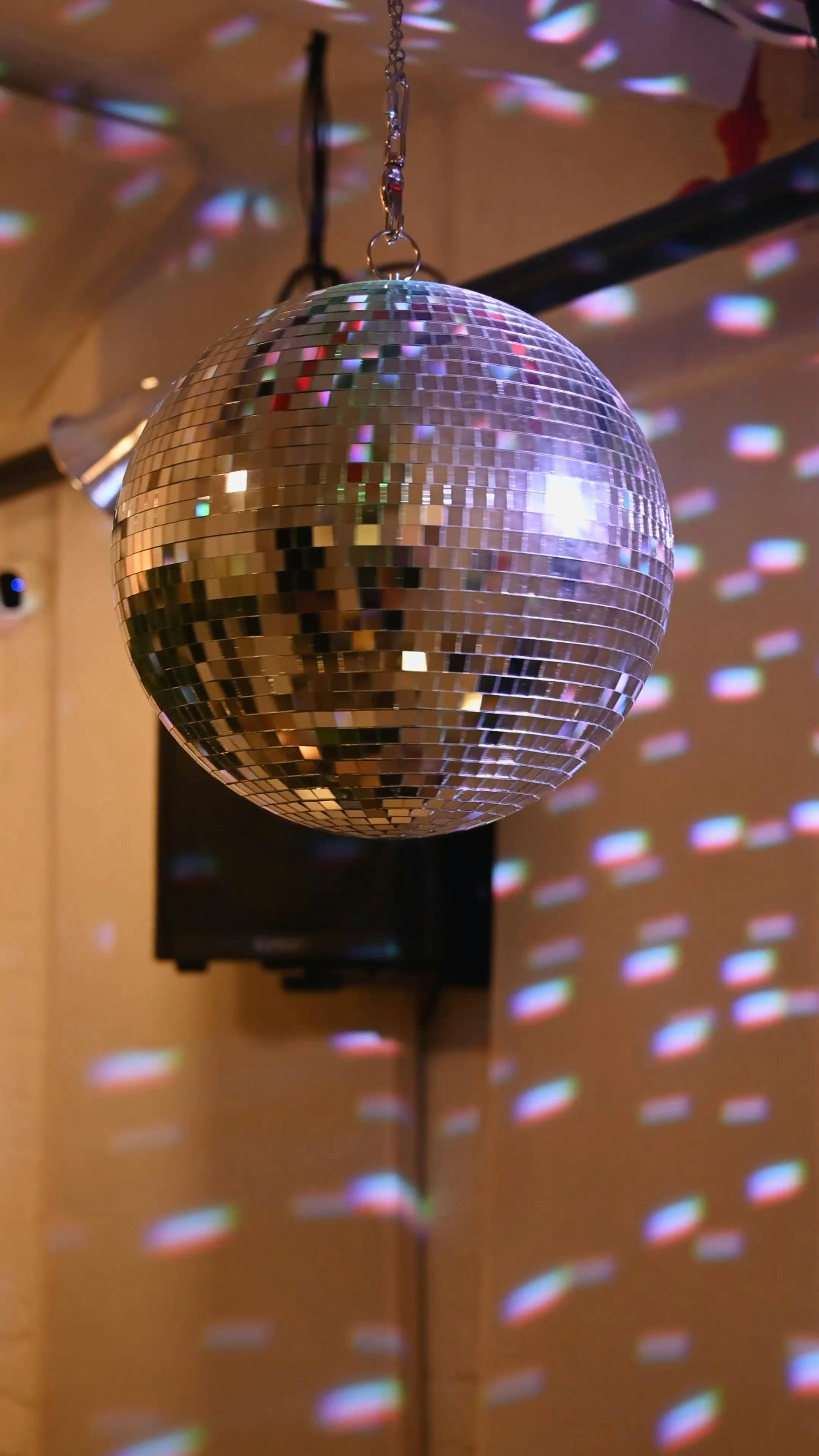Close Up Video of a Rotating Disco ball Free Stock Video Footage ...