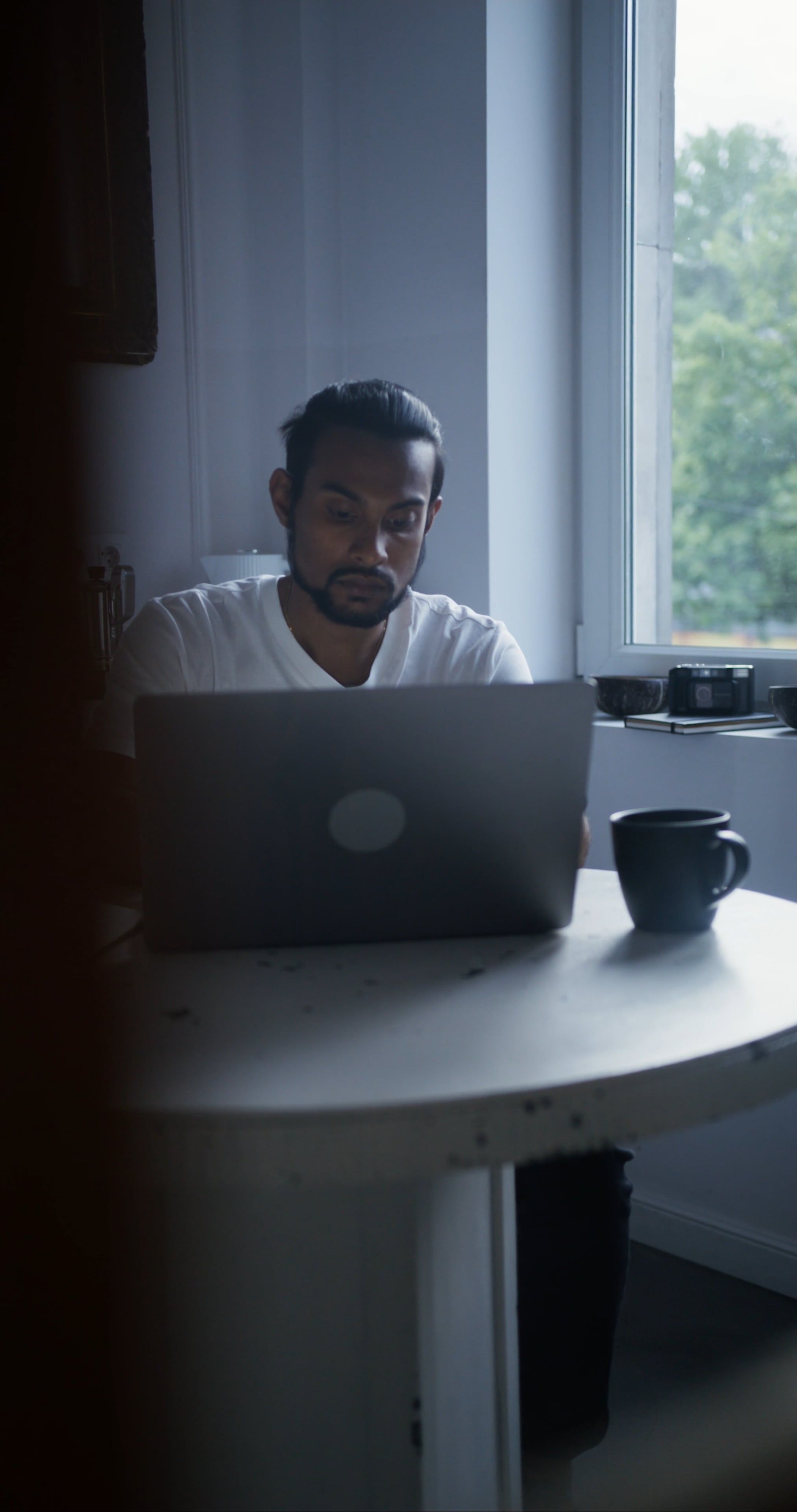 A Man Using a Laptop at Home Free Stock Video Footage, Royalty-Free 4K ...