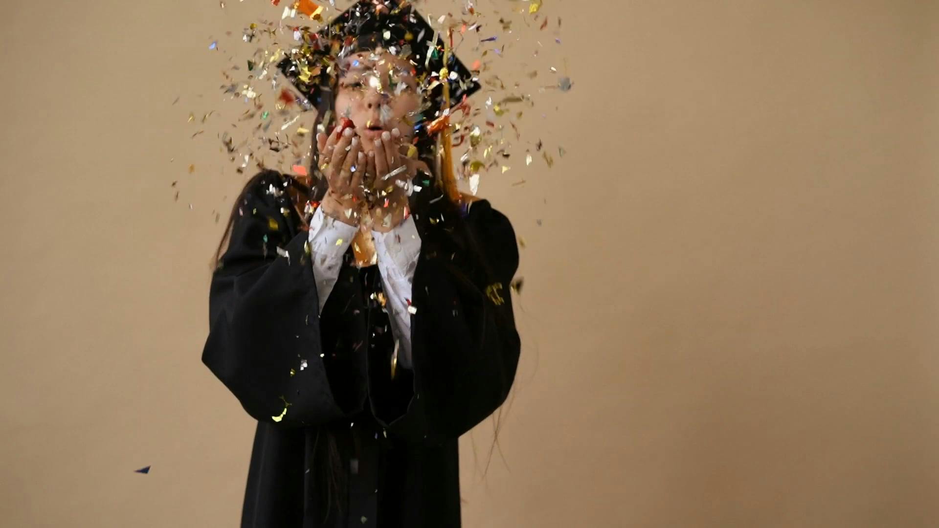 Happy Woman Celebrating Graduation · Free Stock Video