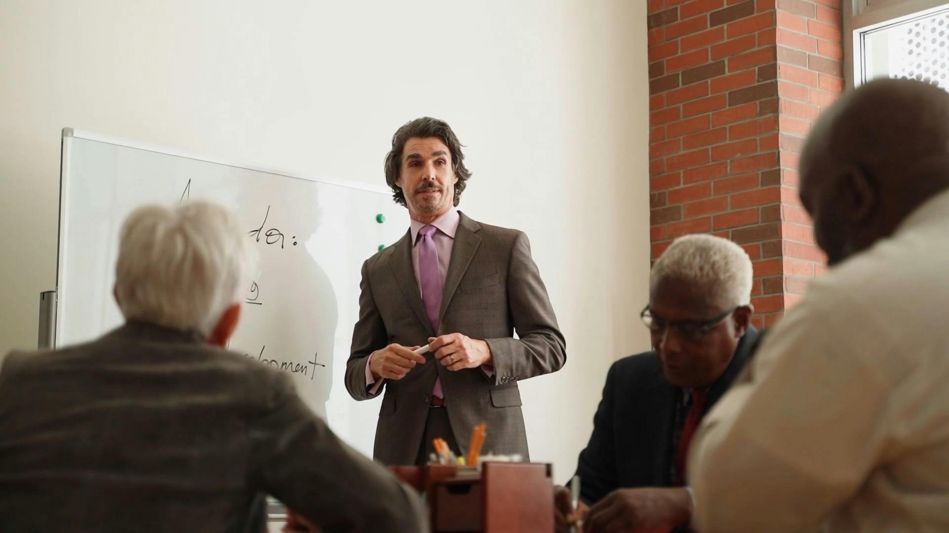 Elderly Business People on a Team Meeting · Free Stock Video