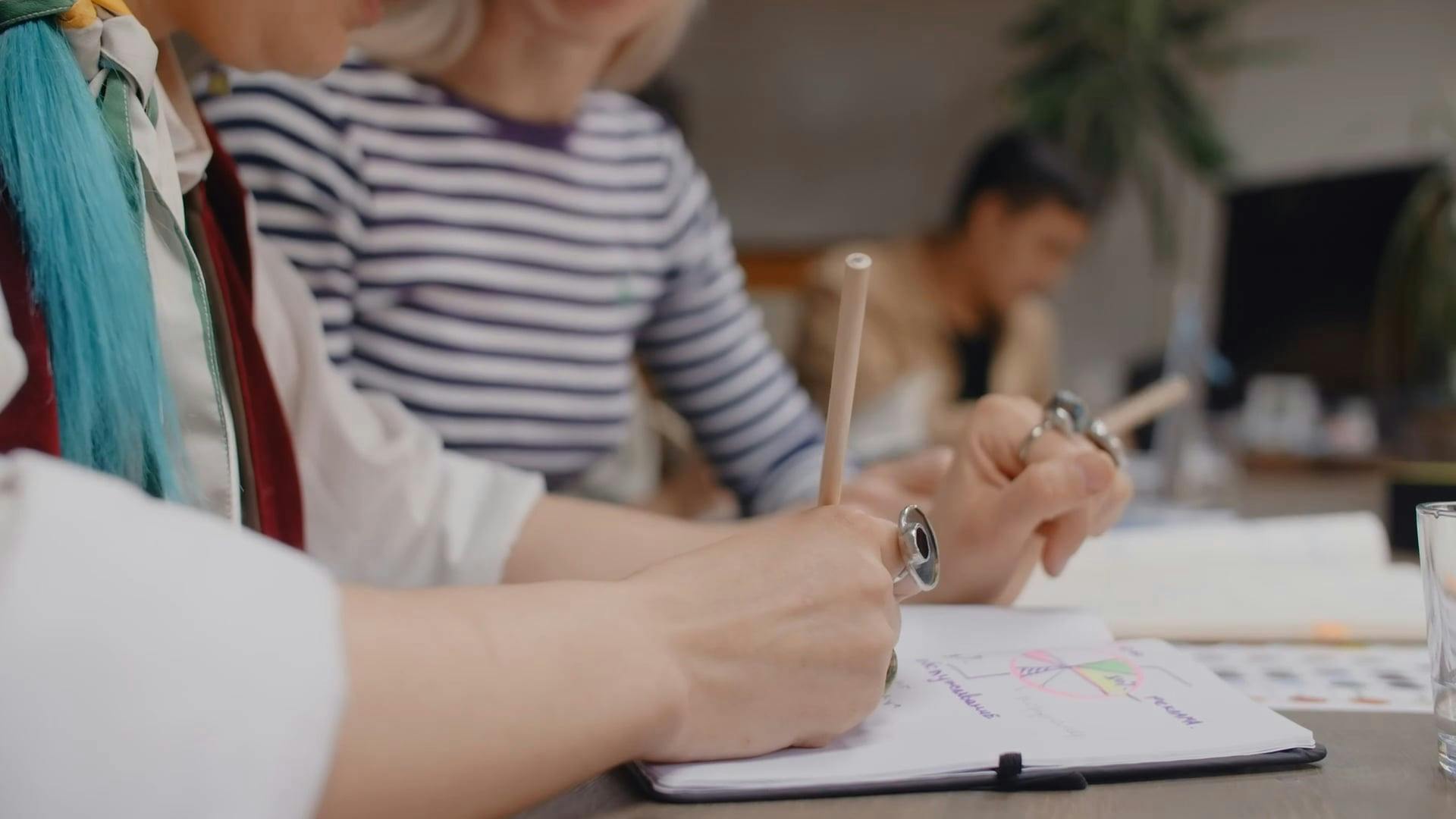 Writing And Erasing On A Sheet Of Paper · Free Stock Video