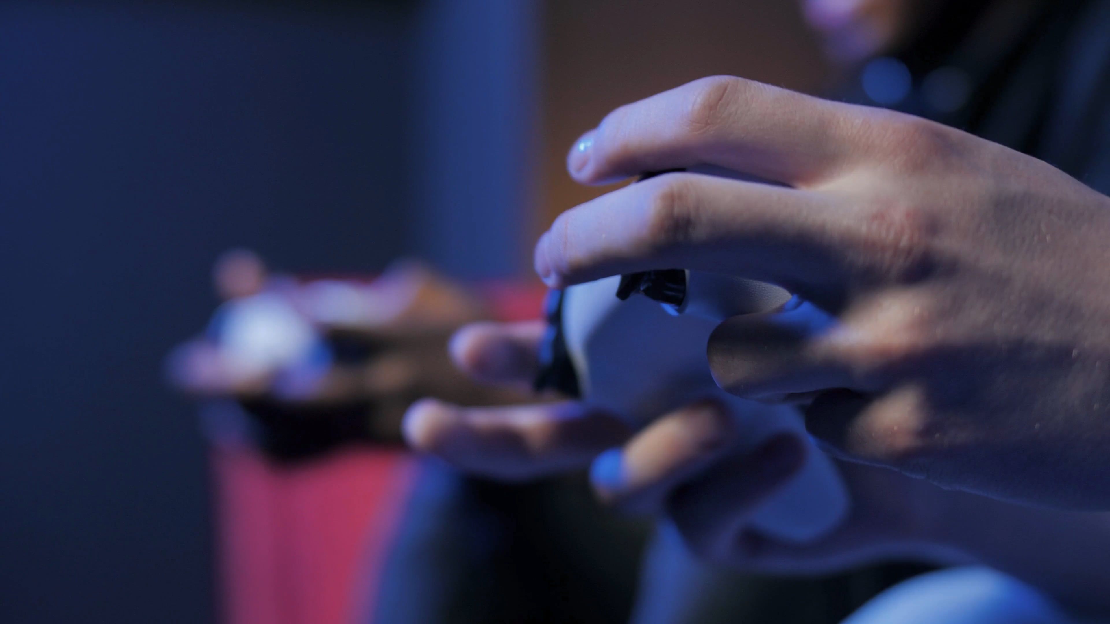 Close Up Video of People Playing Video Games Free Stock Video Footage ...