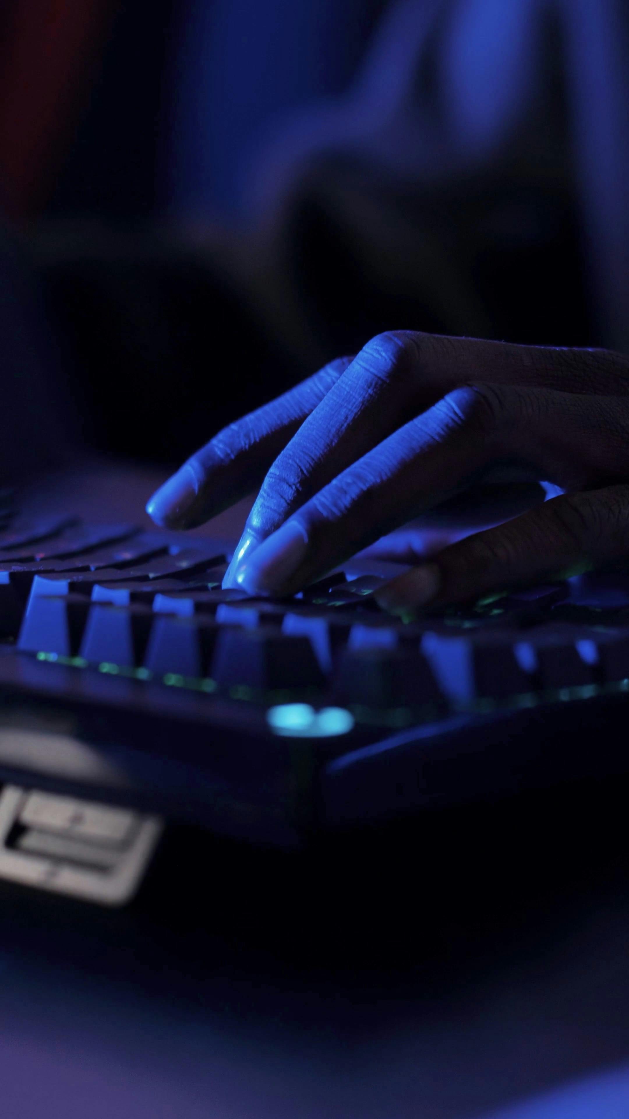 Close Up Video of a Person Using Keyboard · Free Stock Video