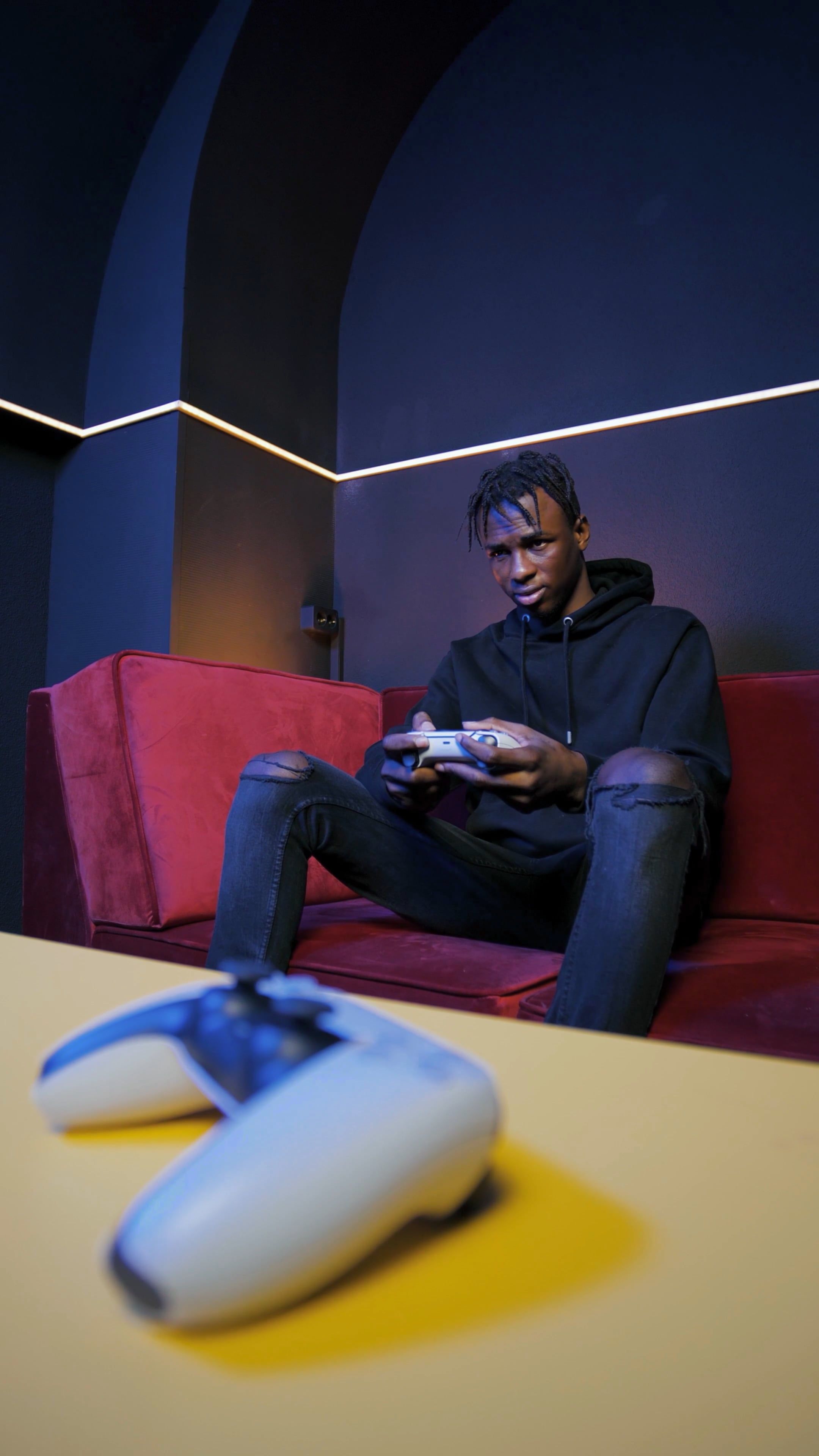 Man Playing Video Game and Holding a Controller · Free Stock Video