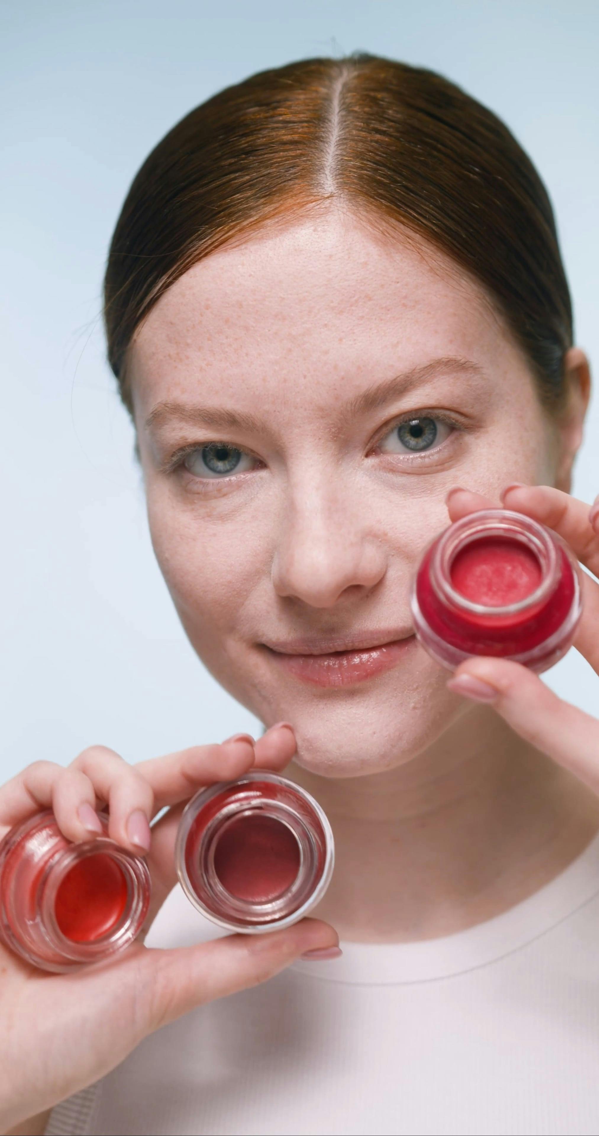 Video of Woman Holding Different Shades of Rouge · Free Stock Video