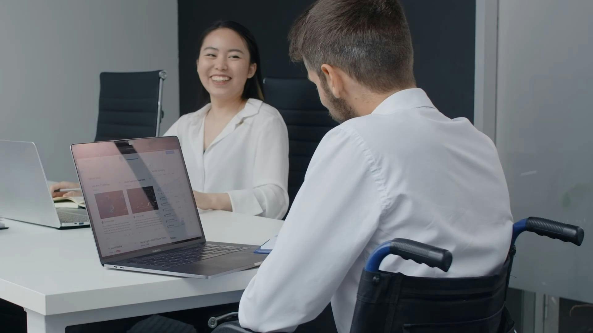 Employees Team Discuss With Disability Videos, Download The BEST Free ...