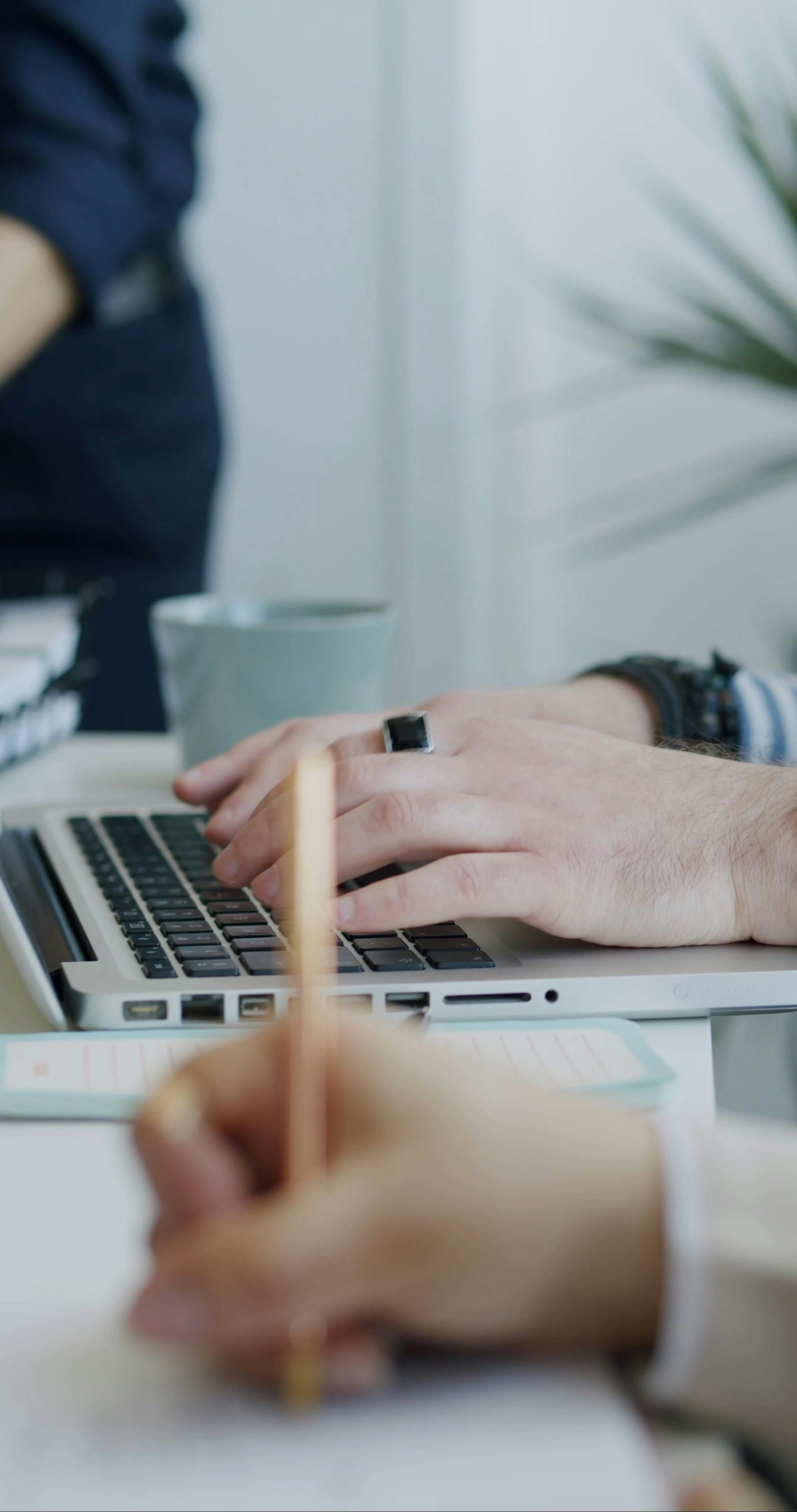A Woman Writing While Standing · Free Stock Video