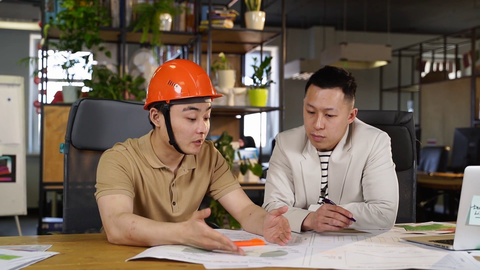 Workmates Discussing A Project In The Office Free Stock Video Footage ...
