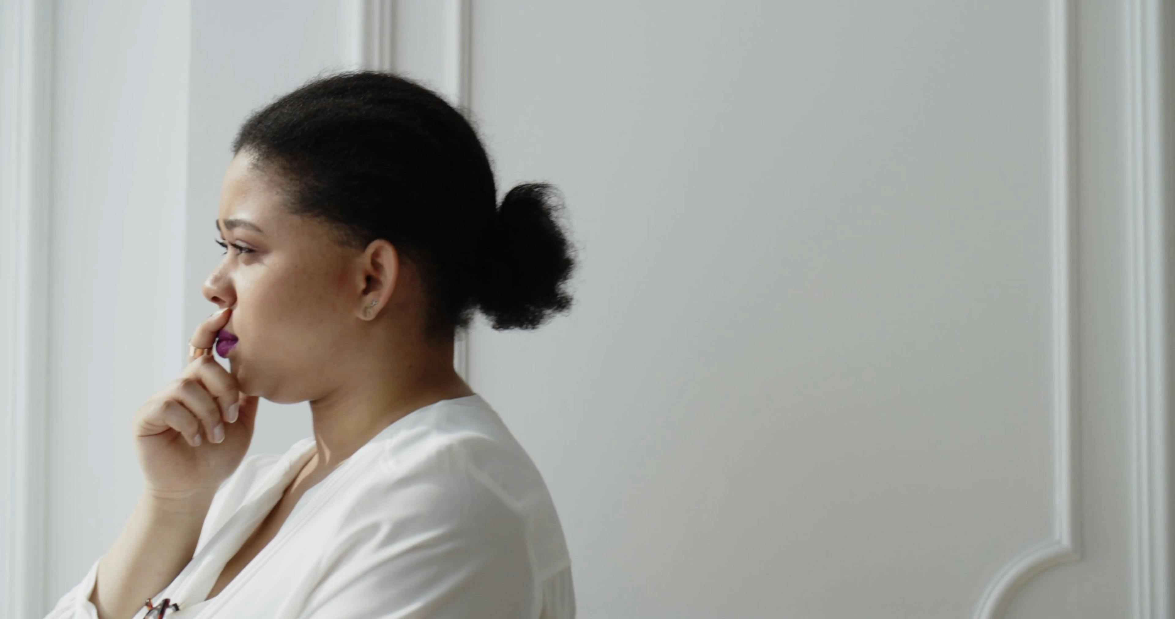 A Woman in Deep Thought · Free Stock Video