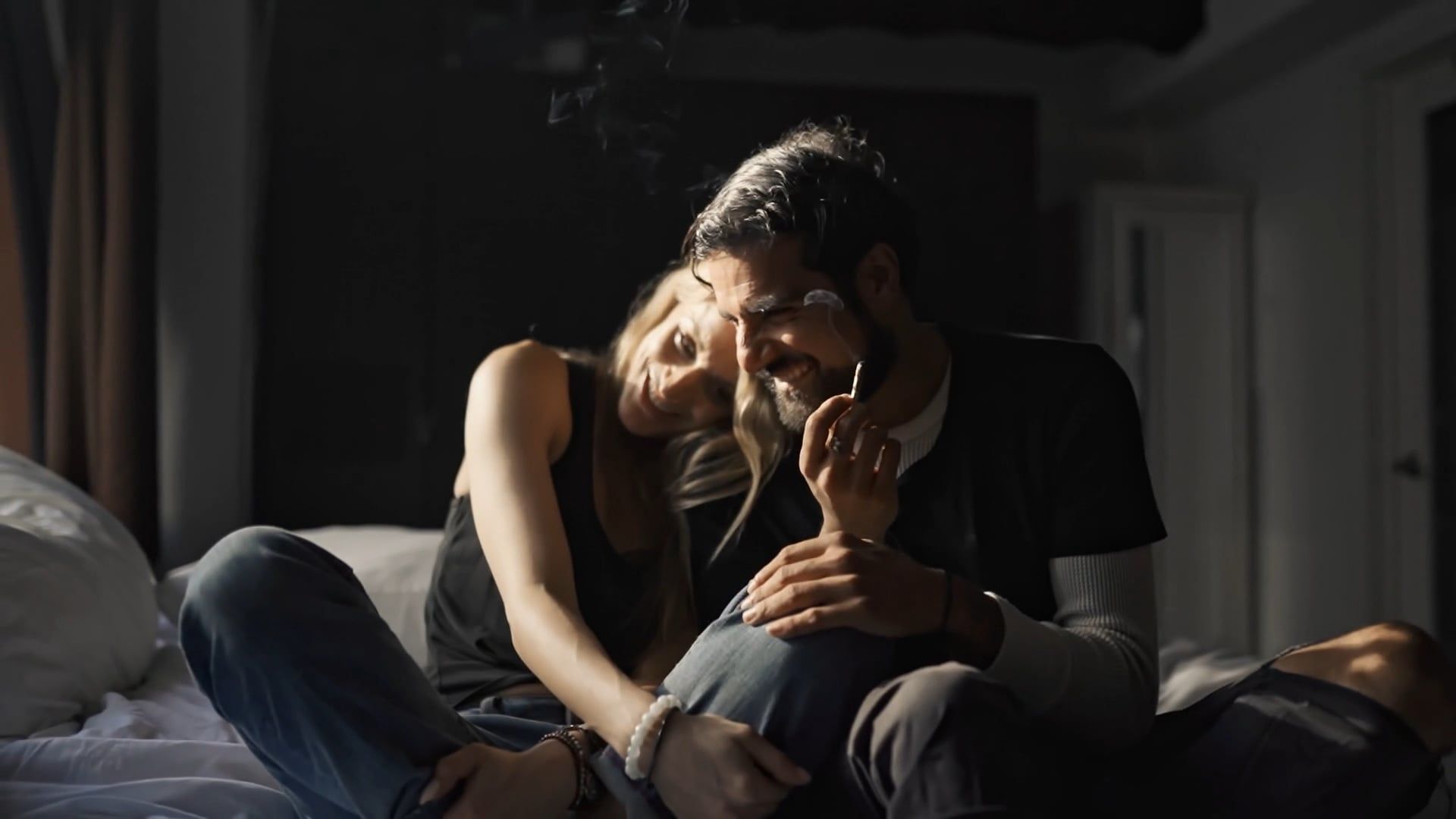 Couple Smoking Pot in the Bedroom Free Stock Video Footage, Royalty ...