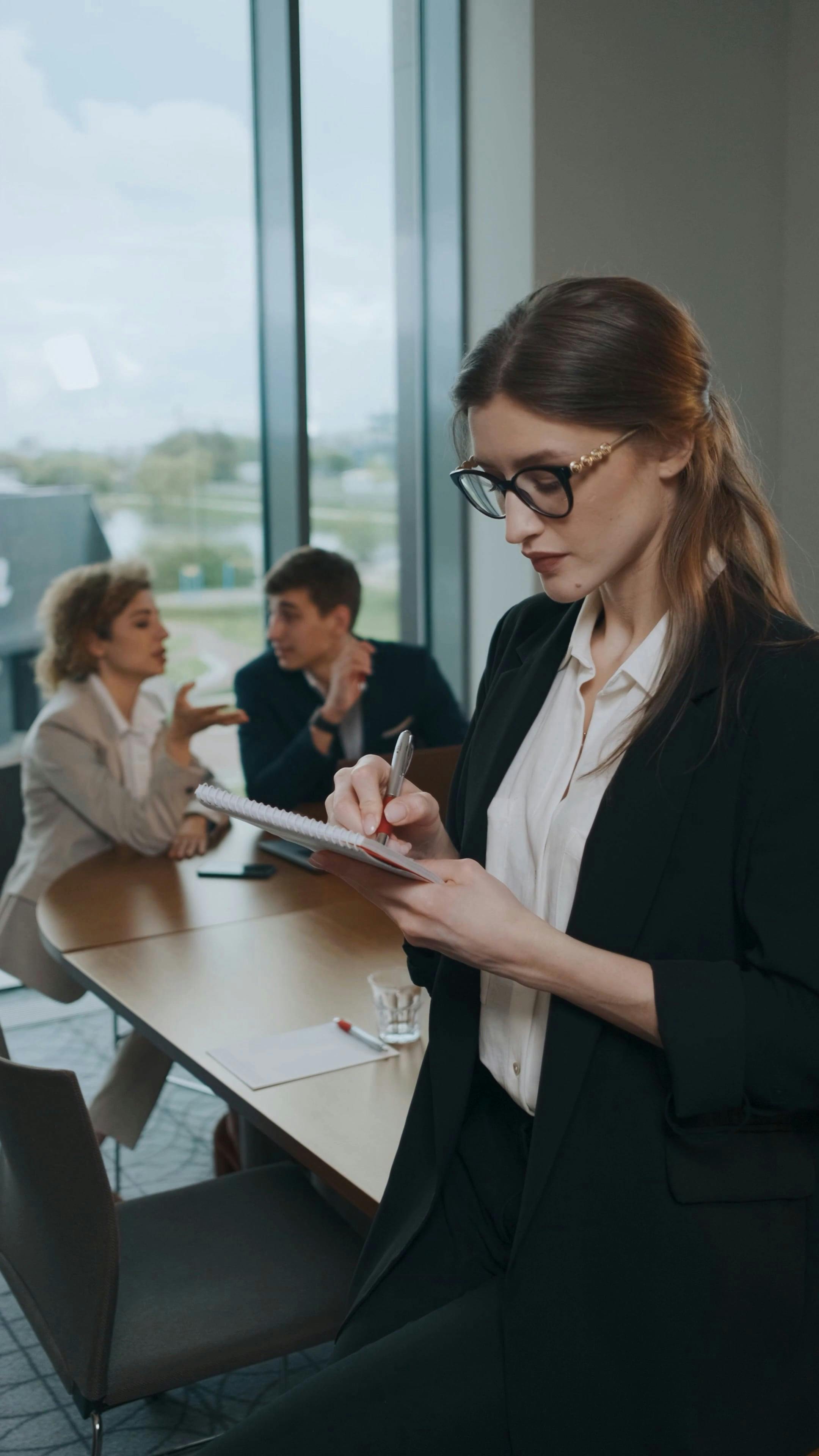 Female Boss Writing a Line Graph on the Board Free Stock Video Footage ...