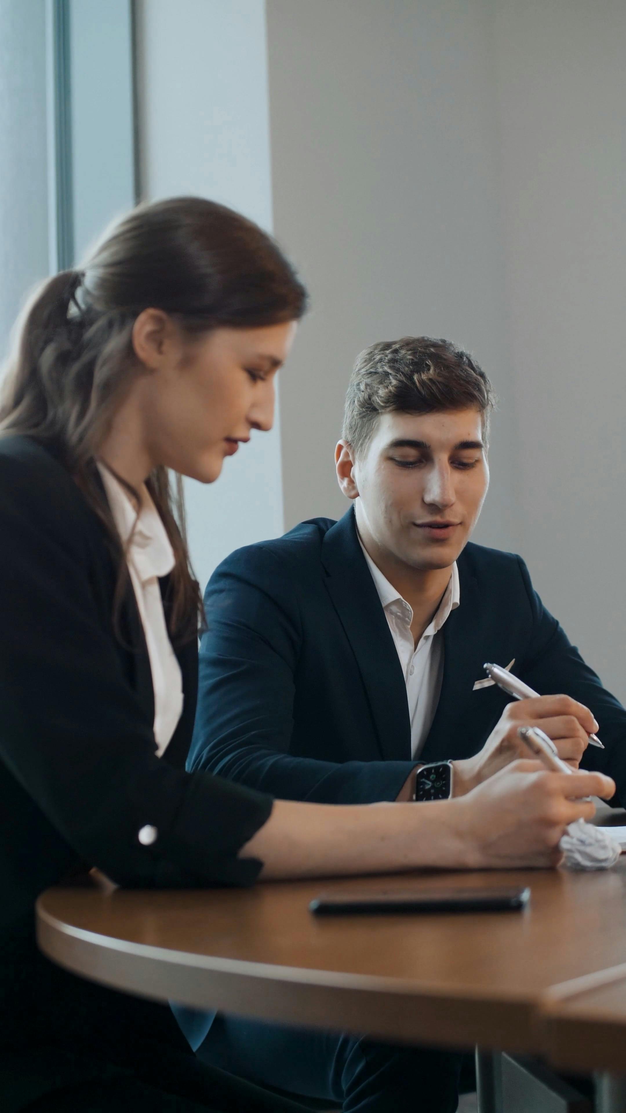 Female Boss Writing a Line Graph on the Board Free Stock Video Footage ...