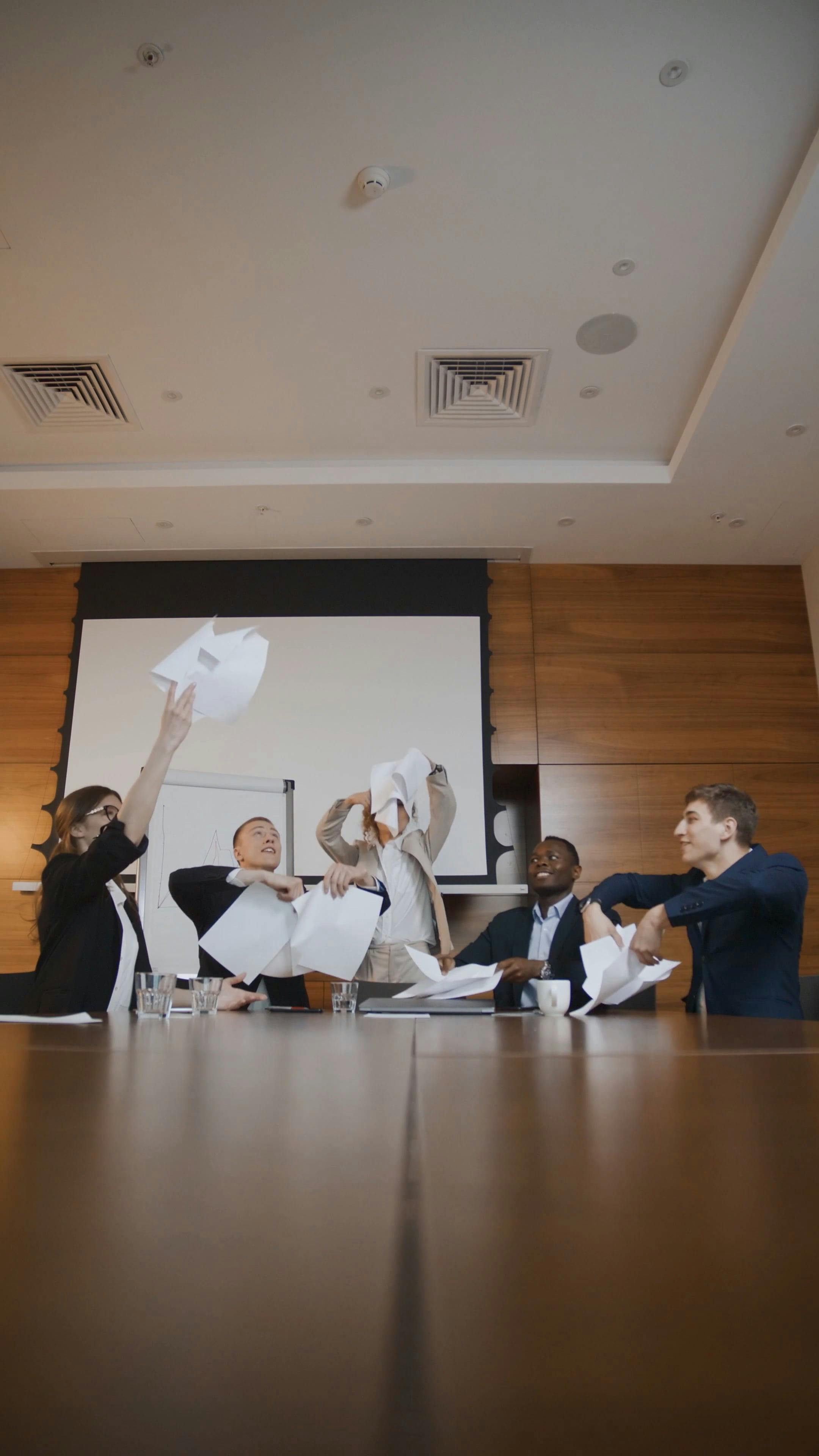 People Throwing Papers Free Stock Video Footage, Royalty-Free 4K & HD ...