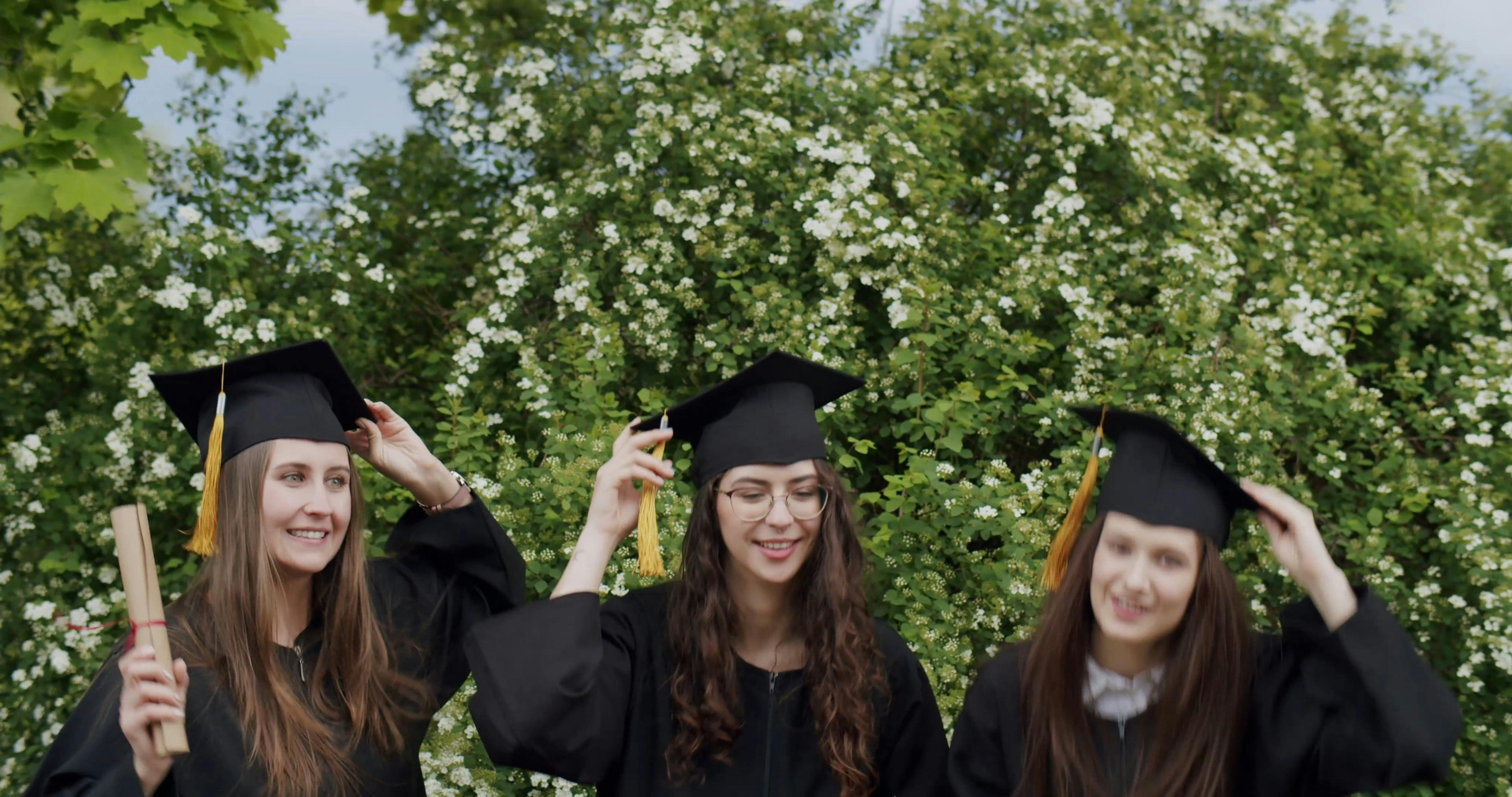 Graduates Celebrating Their Graduation Free Stock Video Footage ...