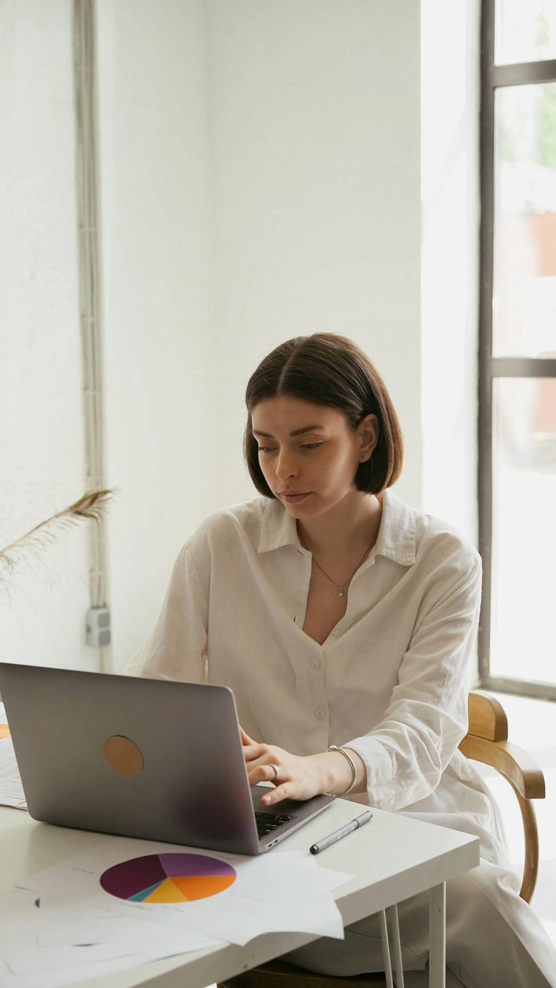 A Woman Using Her Computer Free Stock Video Footage, Royalty-Free 4K ...