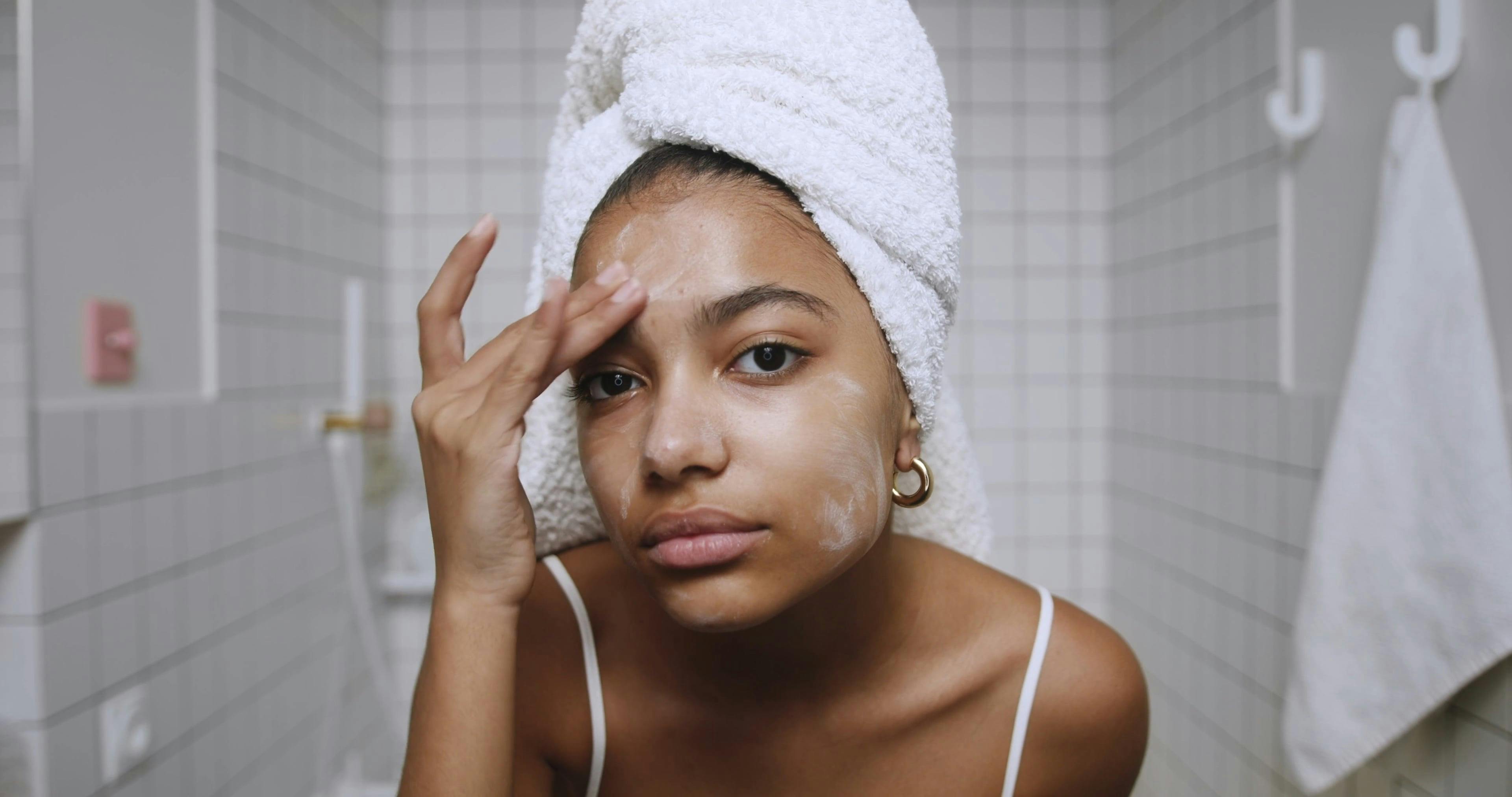 Woman Doing her Skincare Free Stock Video Footage, Royalty-Free 4K & HD ...