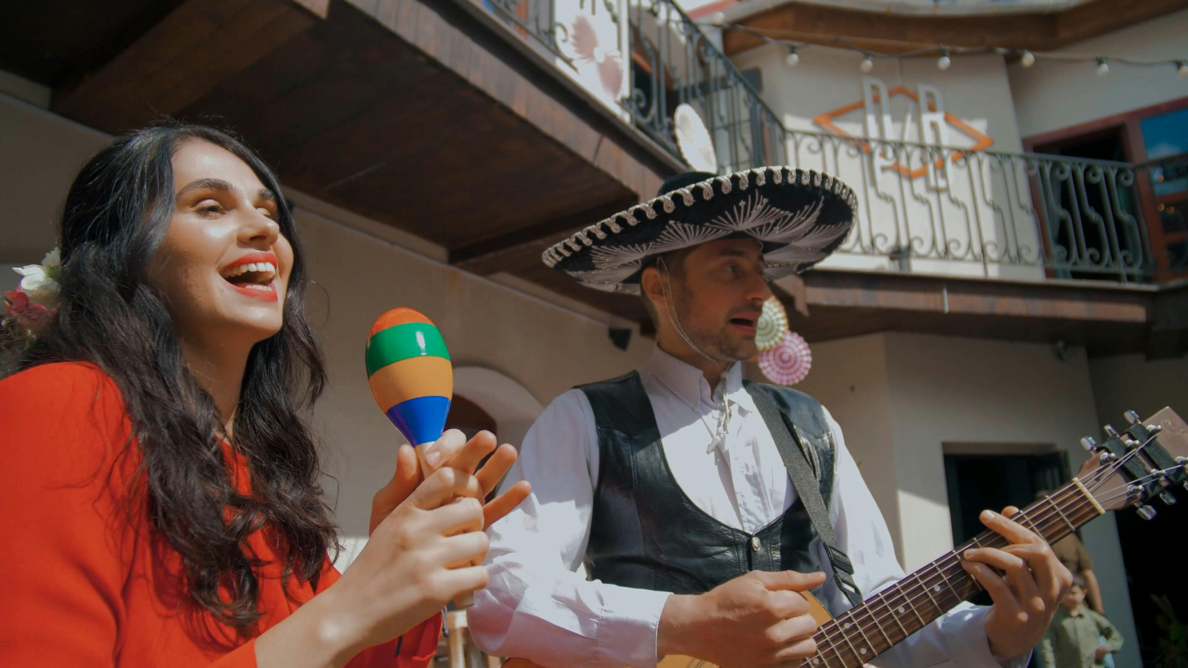 Group of People Playing Maracas and Guitar Free Stock Video Footage ...