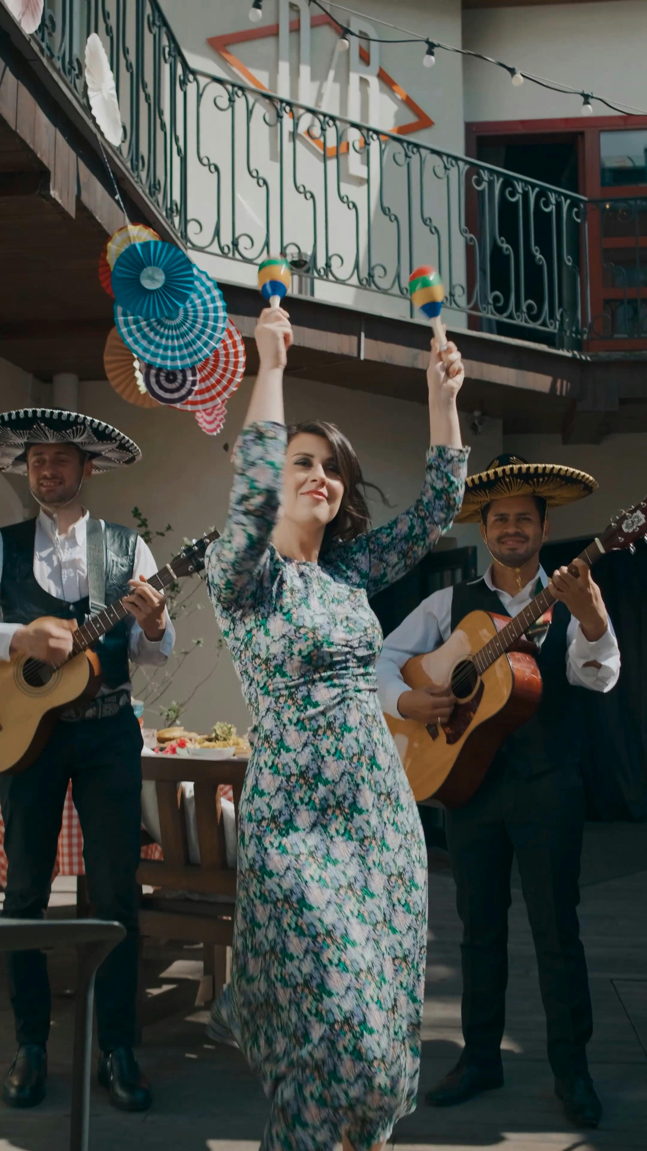 A Woman Dancing while Holding a Maracas Free Stock Video Footage ...