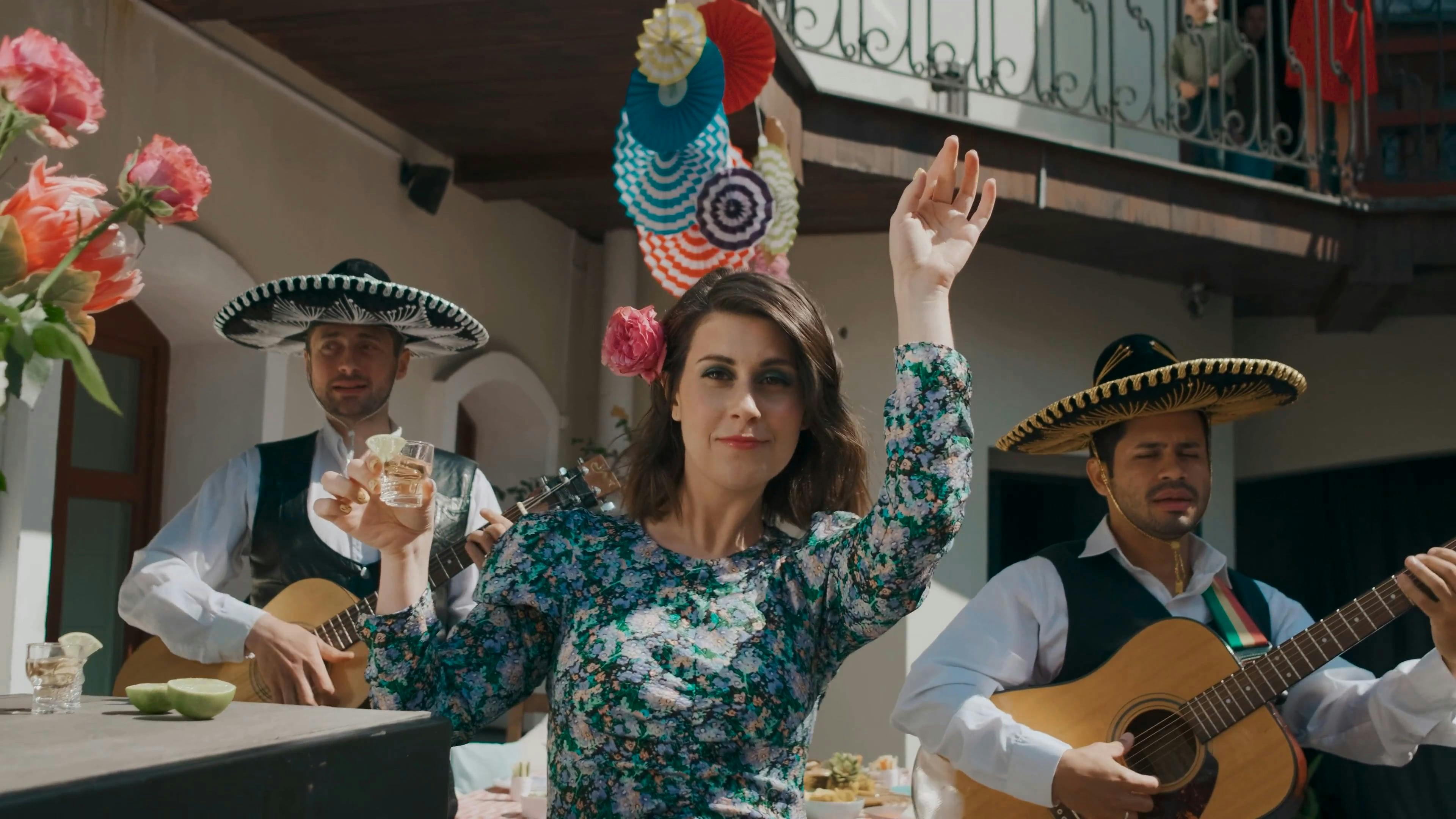 Dancing Woman Having Tequila Shot Free Stock Video Footage, Royalty ...