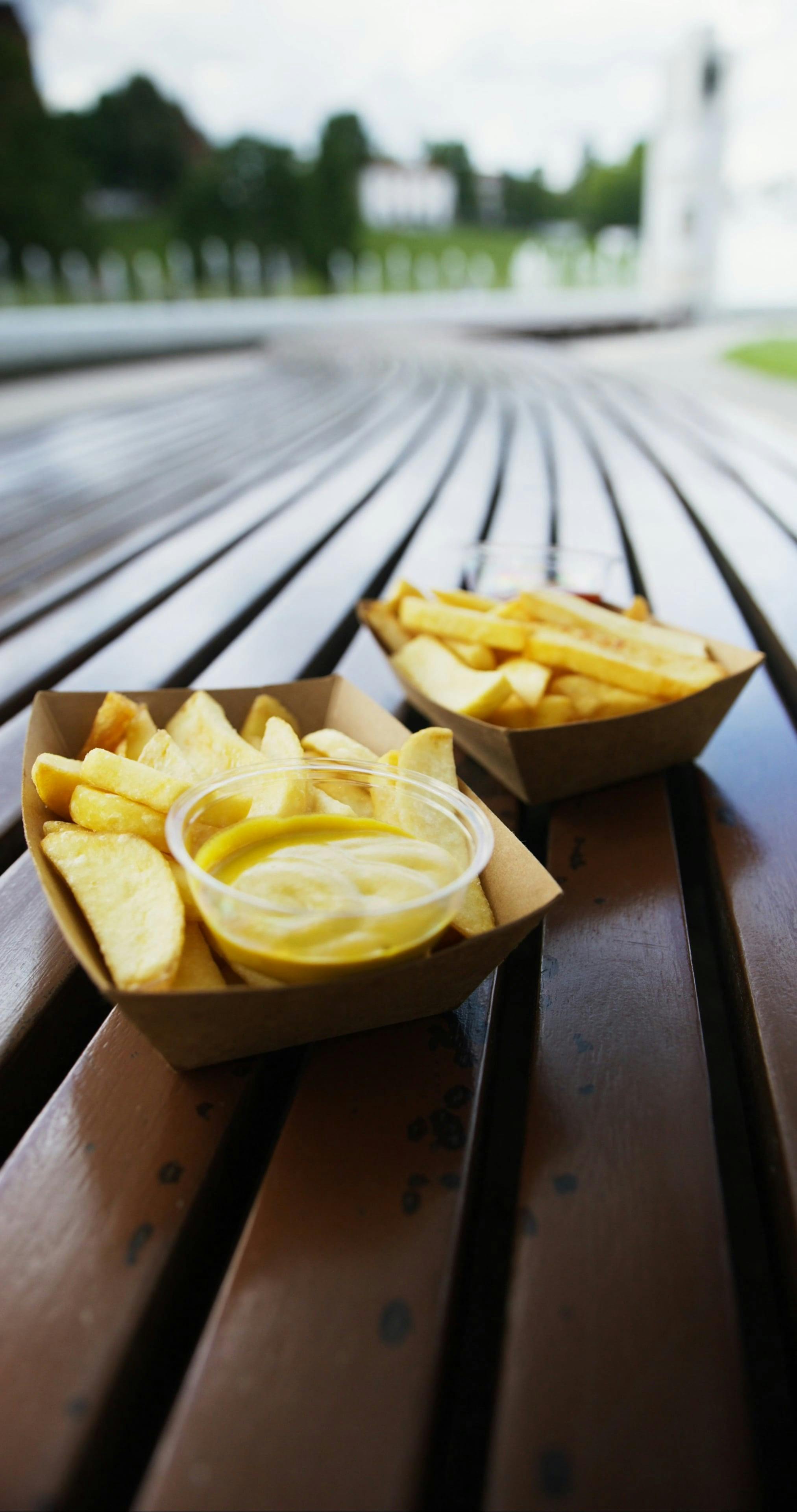 A Close-Up Video of a Fries with Dip Free Stock Video Footage, Royalty ...