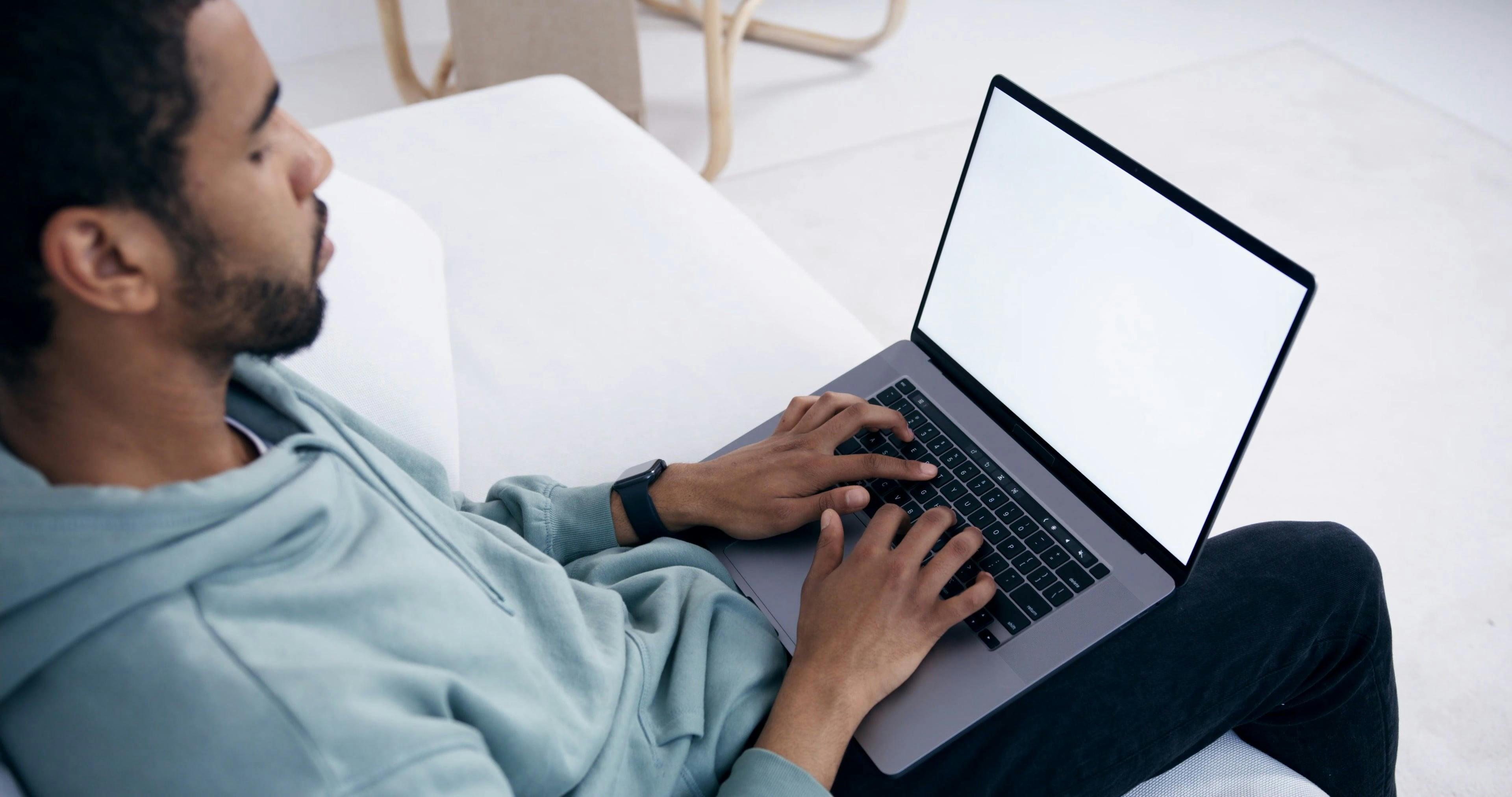 Man Typing on a Laptop Free Stock Video Footage, Royalty-Free 4K & HD ...