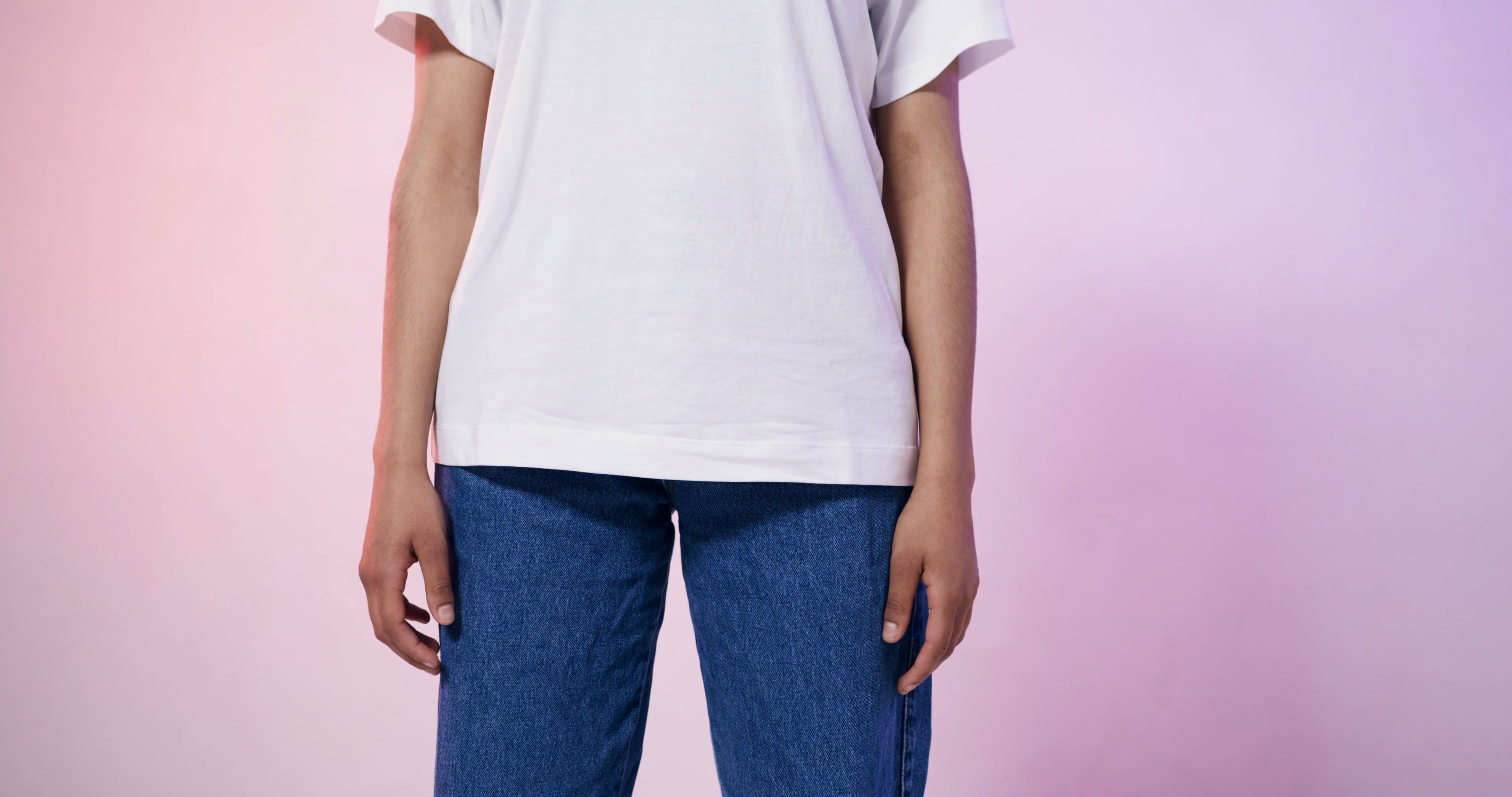 A Woman Wearing a Plain White Shirt · Free Stock Video
