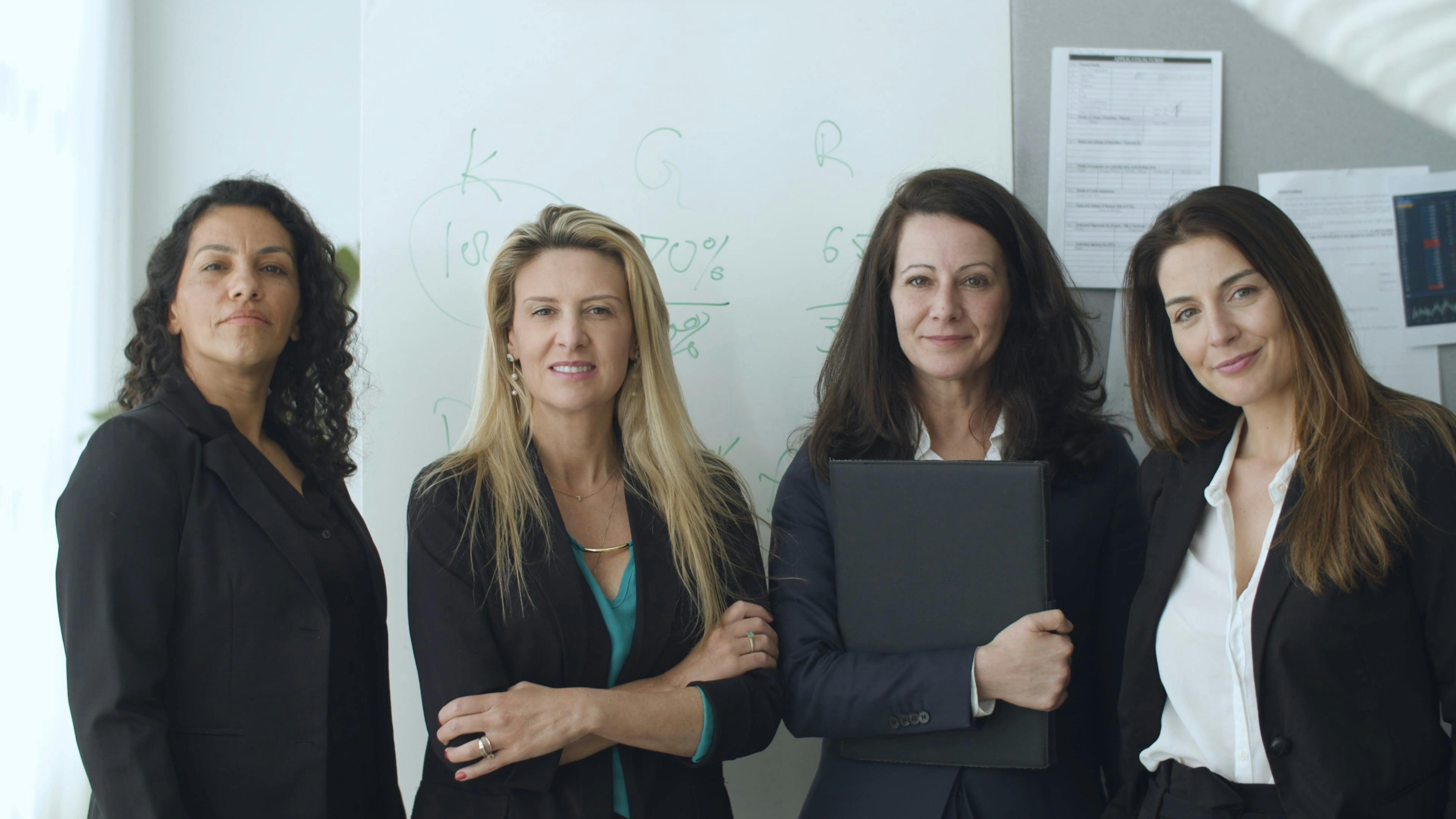 A Group of Women Looking at a Camera Free Stock Video Footage, Royalty ...