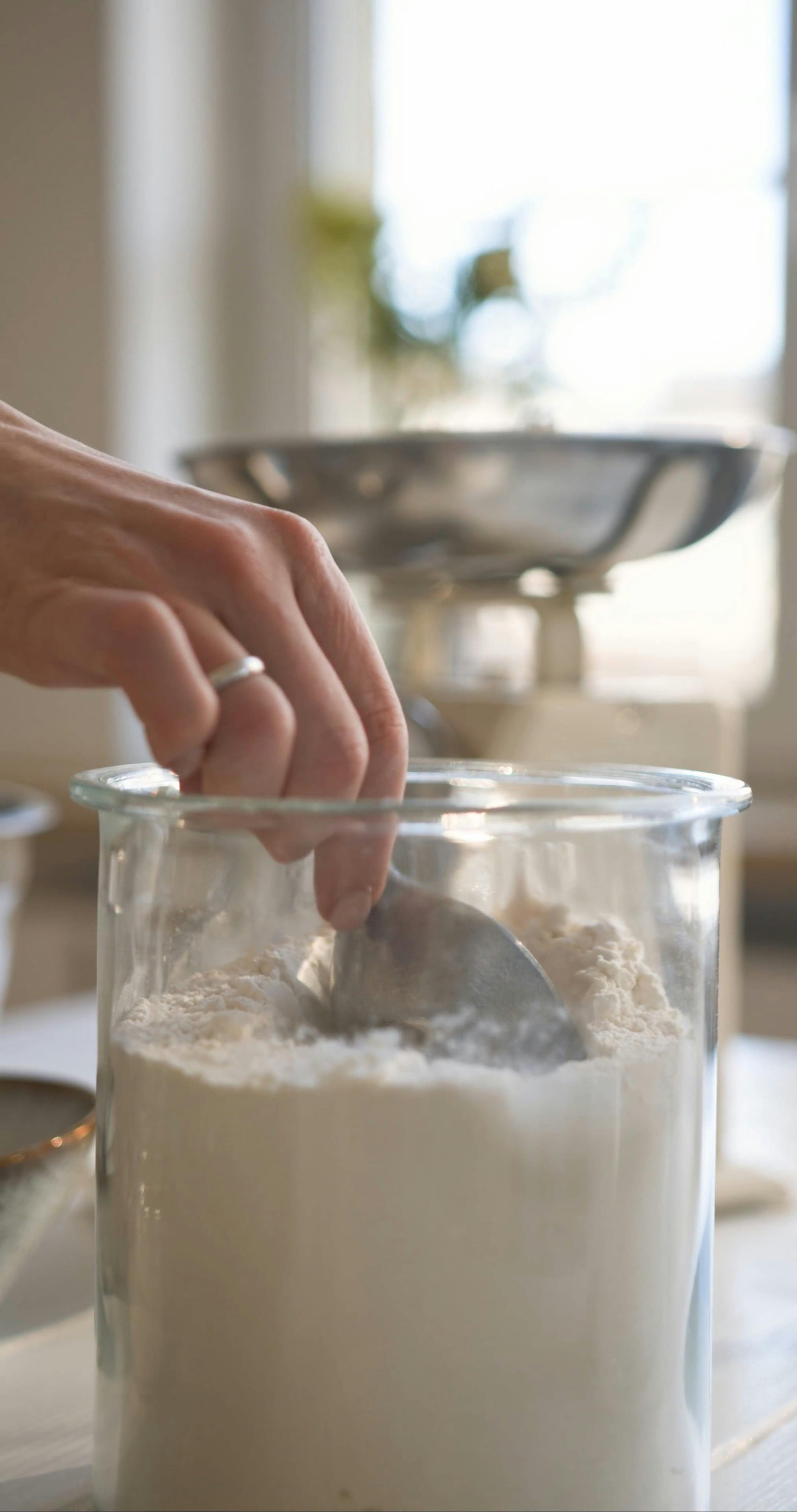 A Person Scooping Flour Free Stock Video Footage, Royalty-Free 4K & HD ...