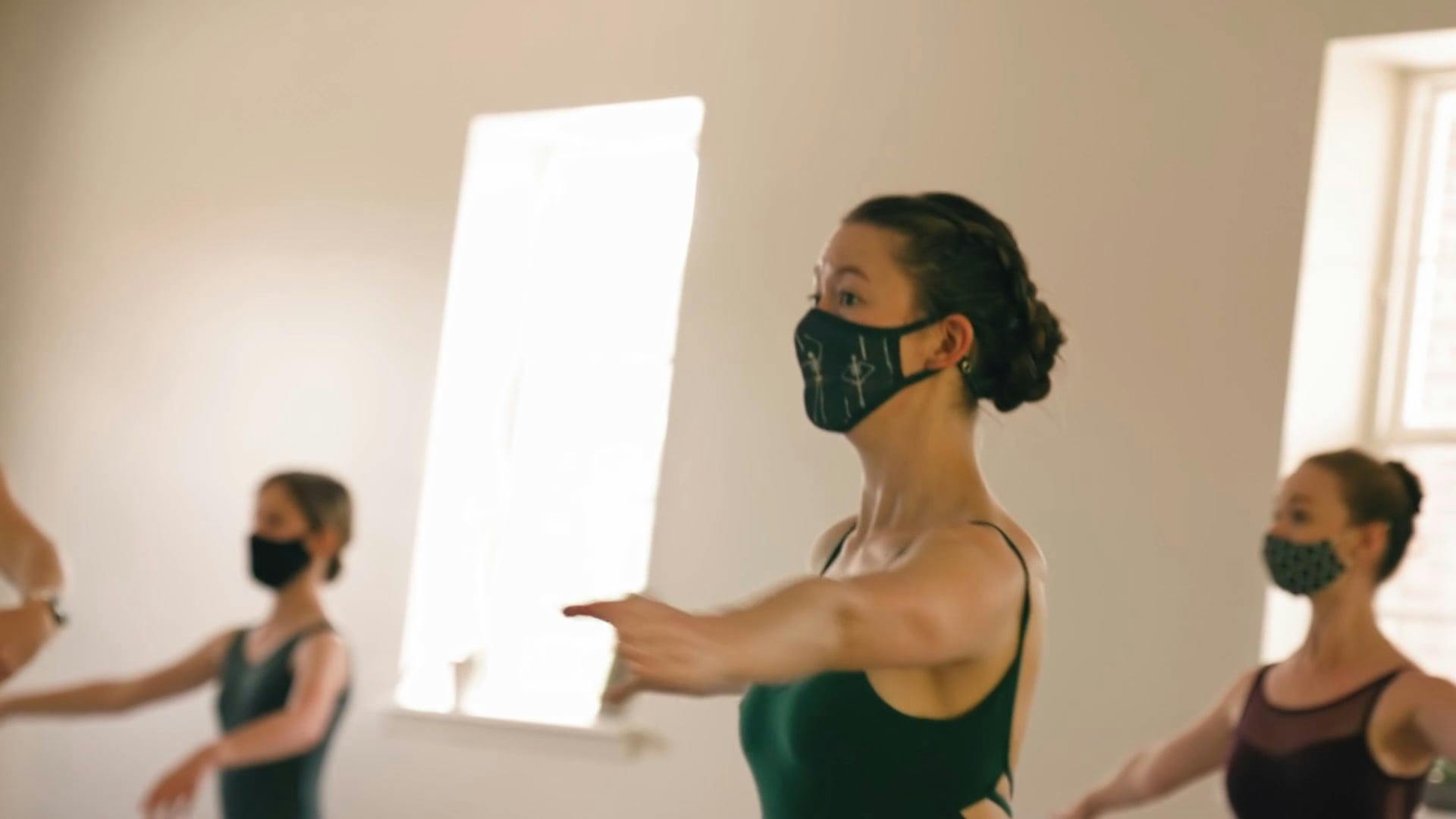 Ballet Dancers Wearing Face Masks · Free Stock Video