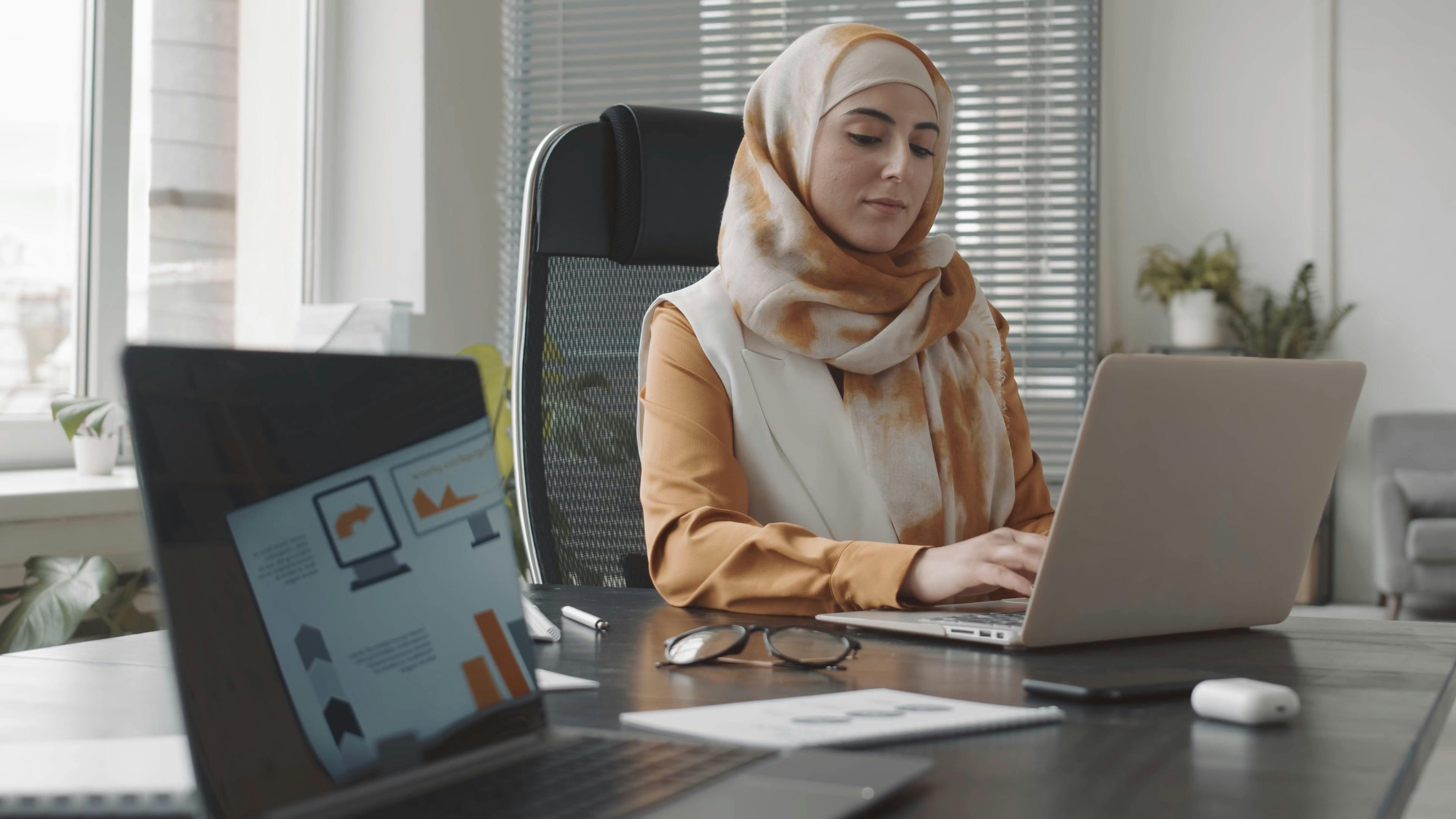 Stressed Woman Typing on her Laptop Free Stock Video Footage, Royalty ...