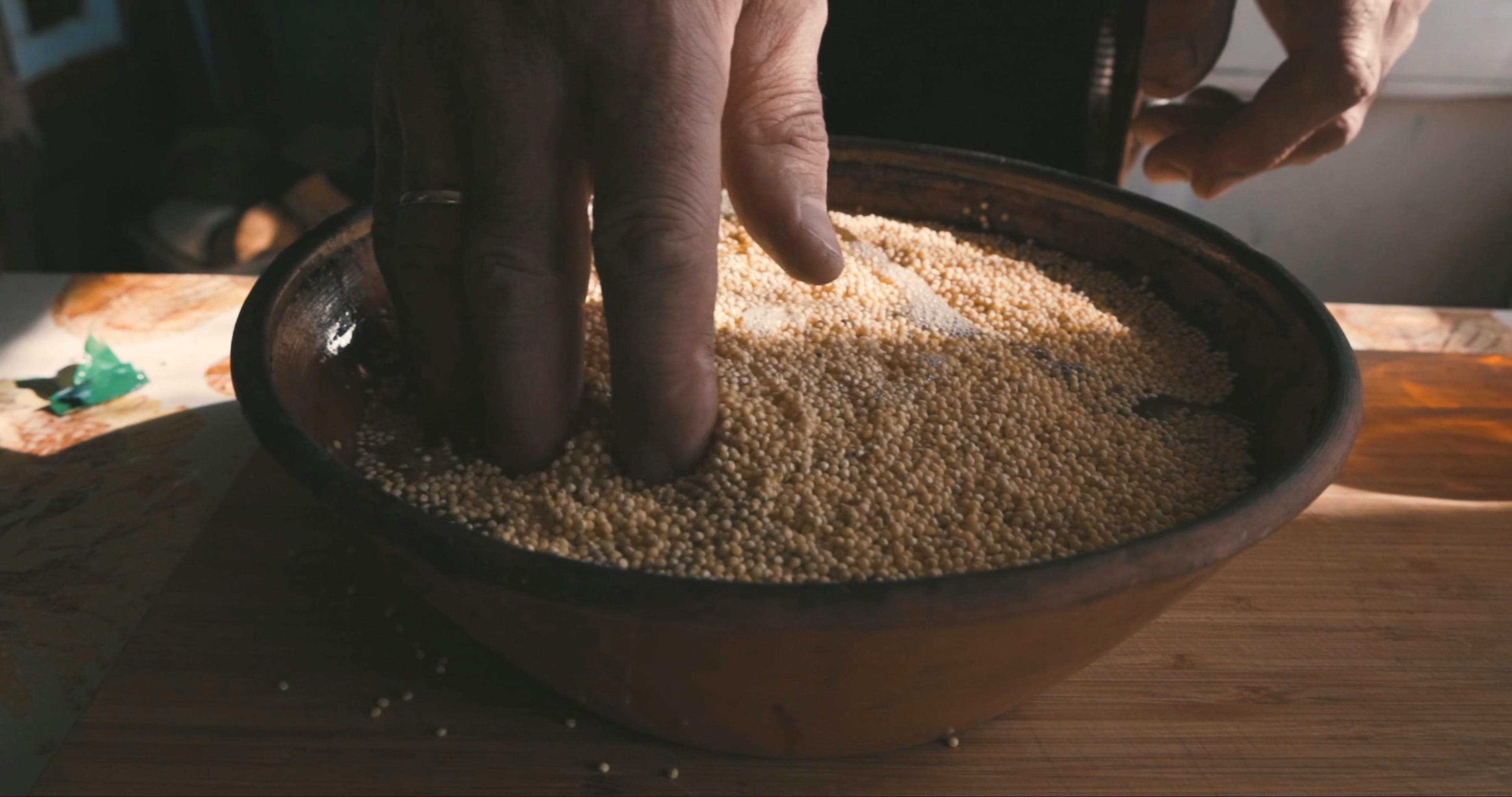 A Person Washing the Grains Free Stock Video Footage, Royalty-Free 4K ...