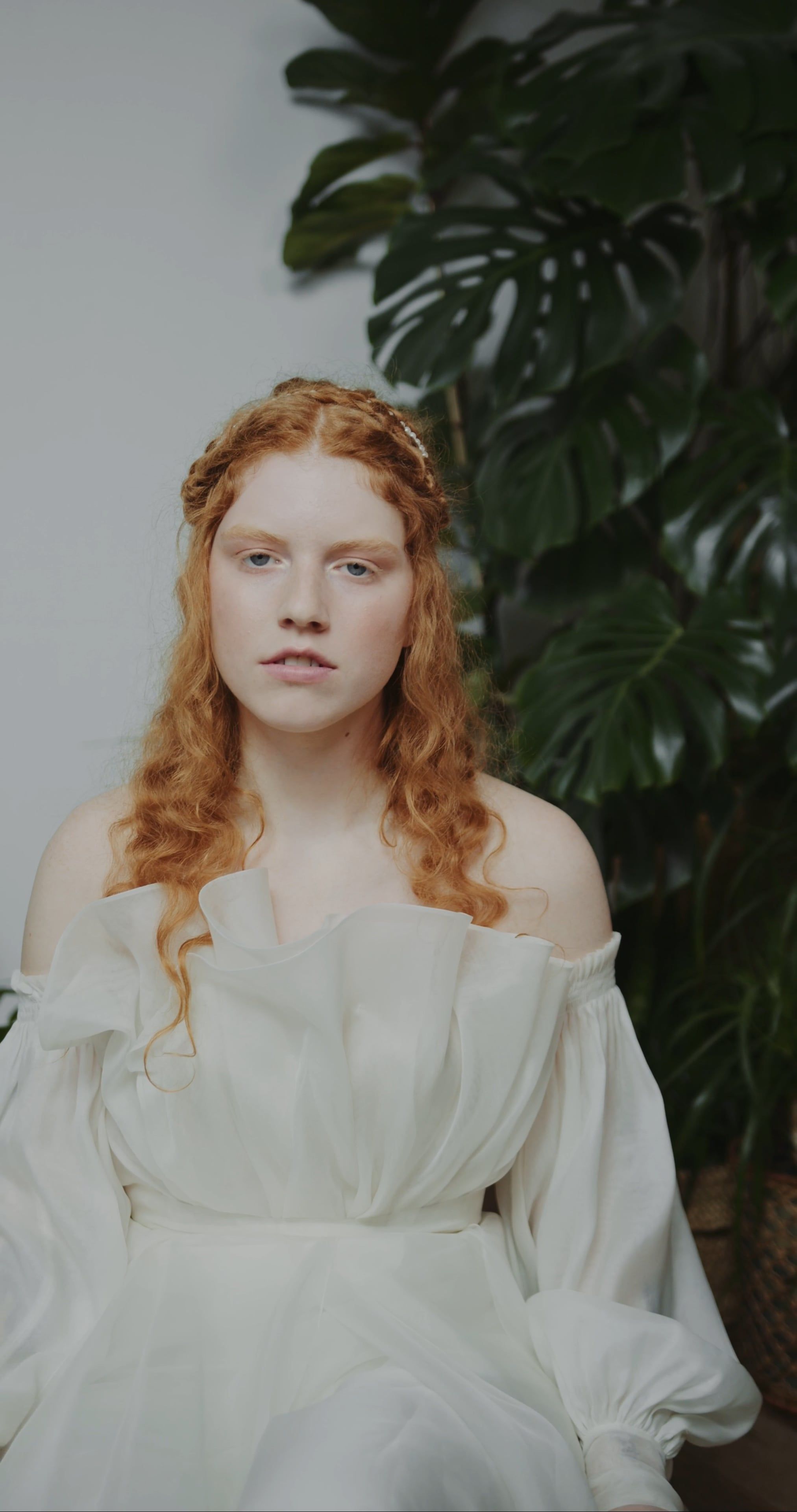 A Woman in White Dress Vaping · Free Stock Video