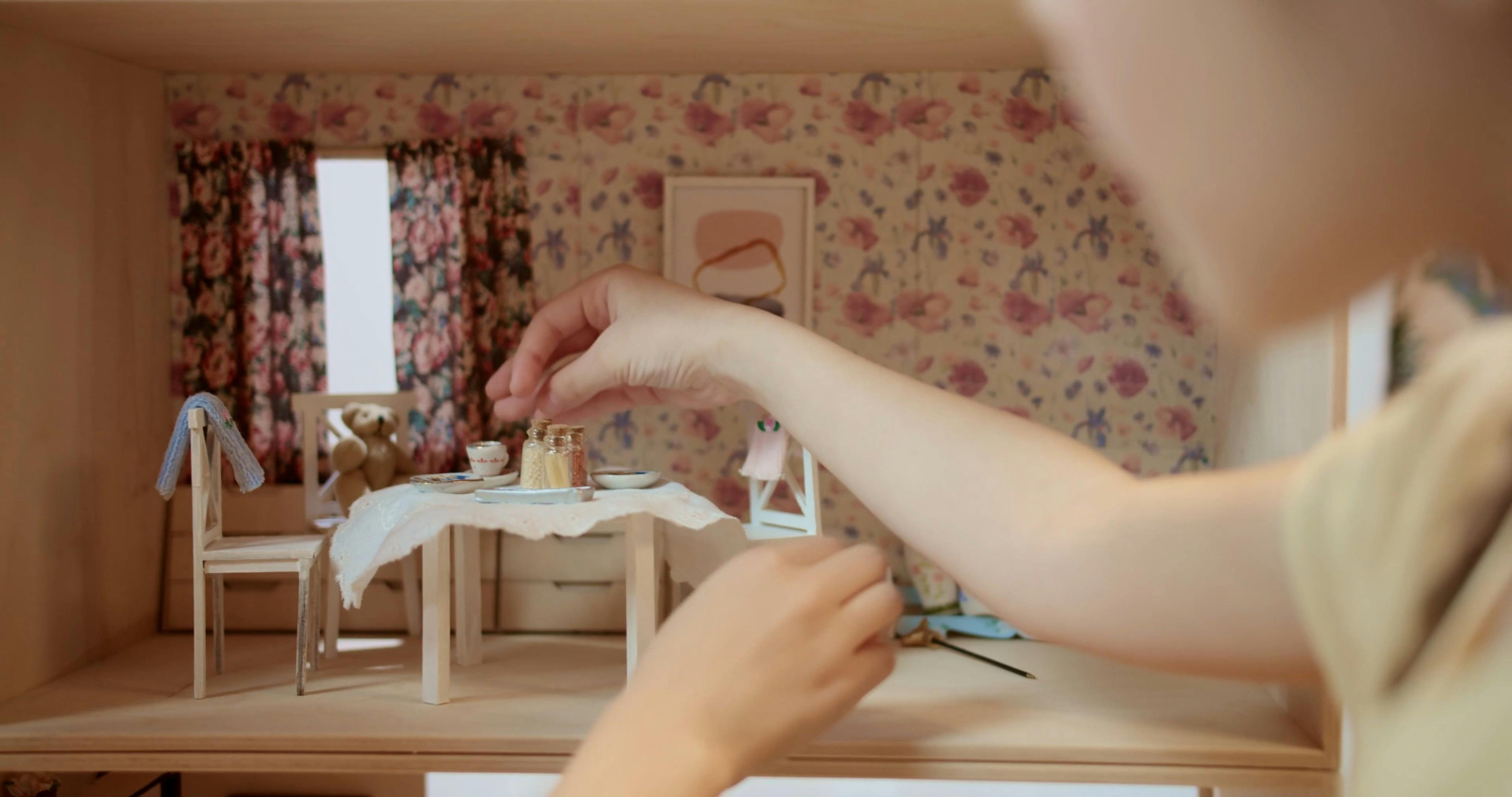 Kids Playing with a Dollhouse Free Stock Video Footage, Royalty-Free 4K ...