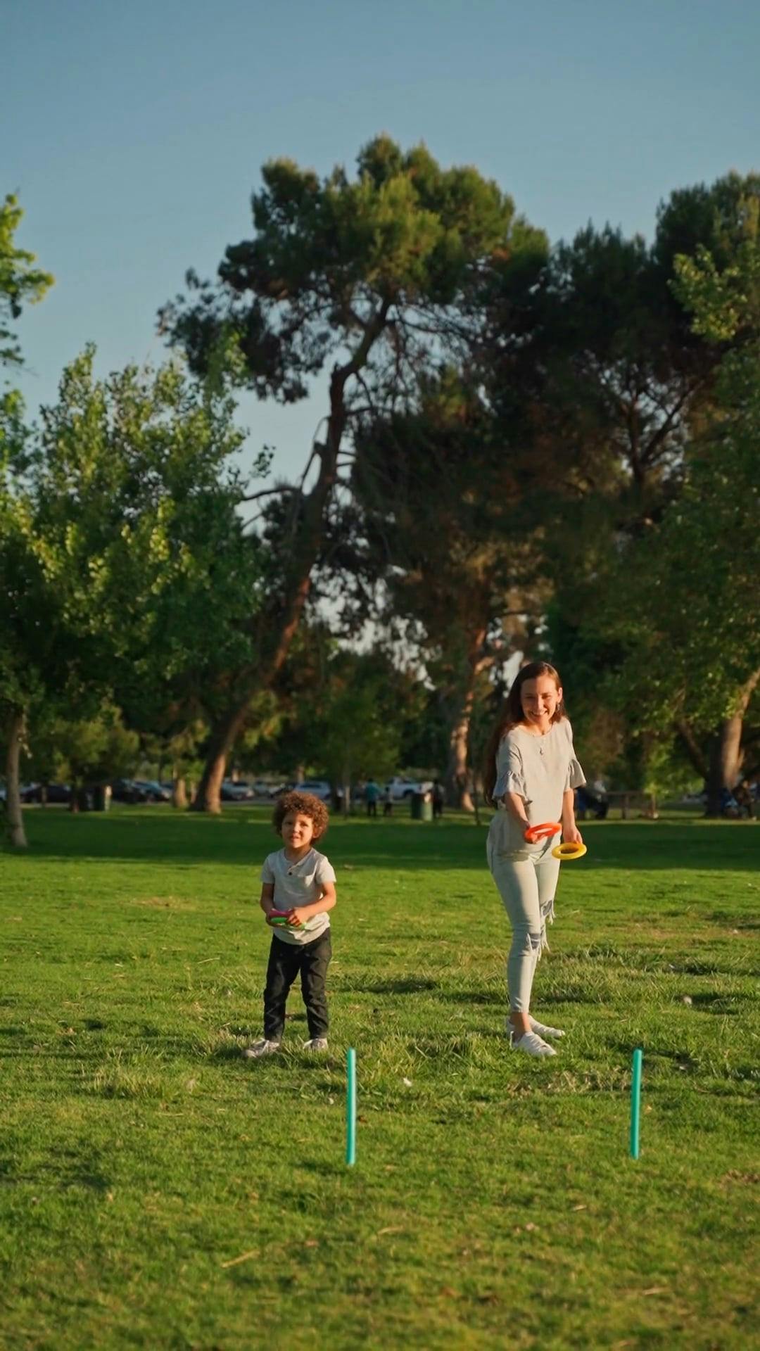 Child Running Around Tree · Free Stock Video