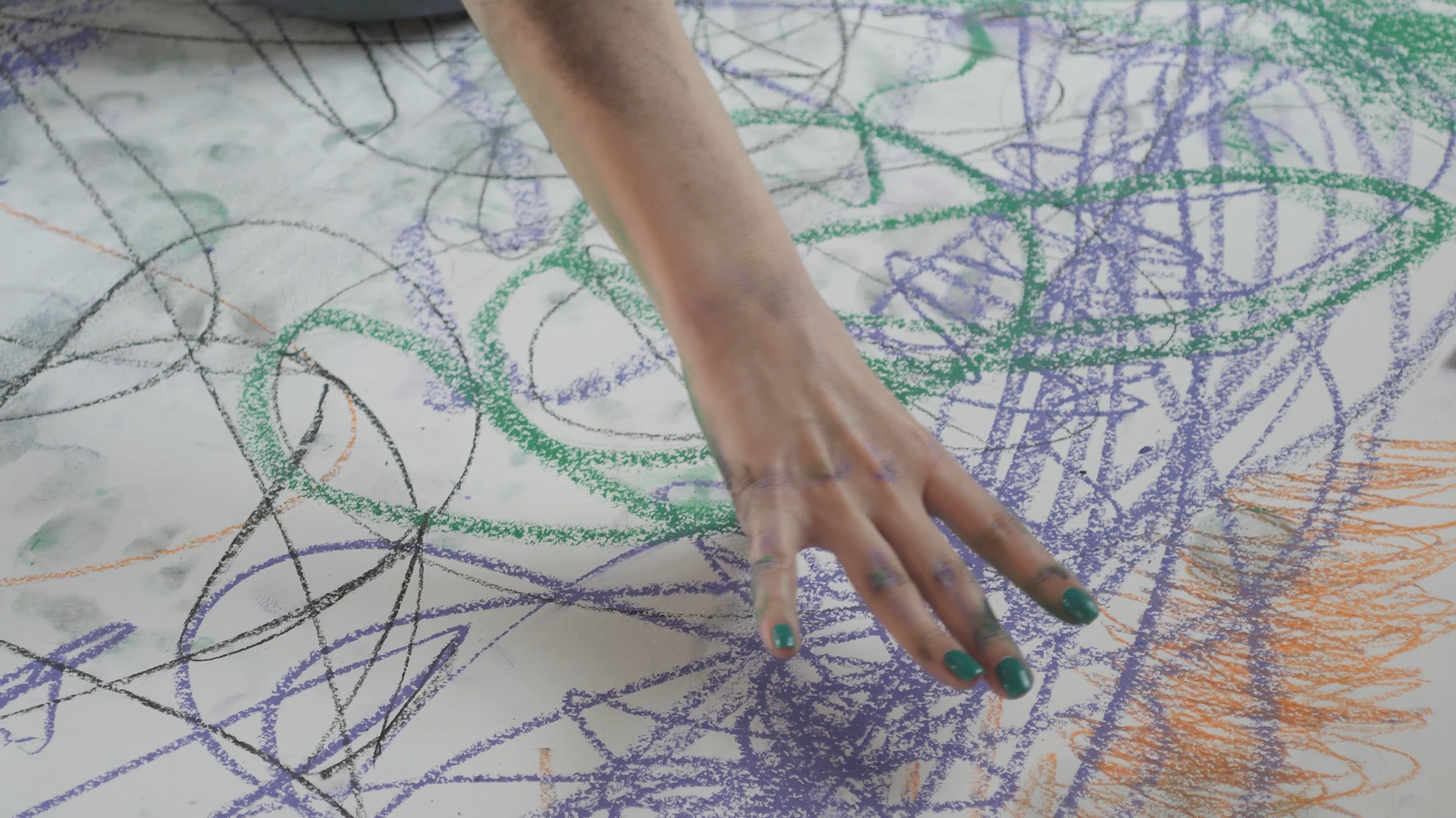 Woman Scribbling The Ground Free Stock Video Footage, Royalty-Free 4K ...