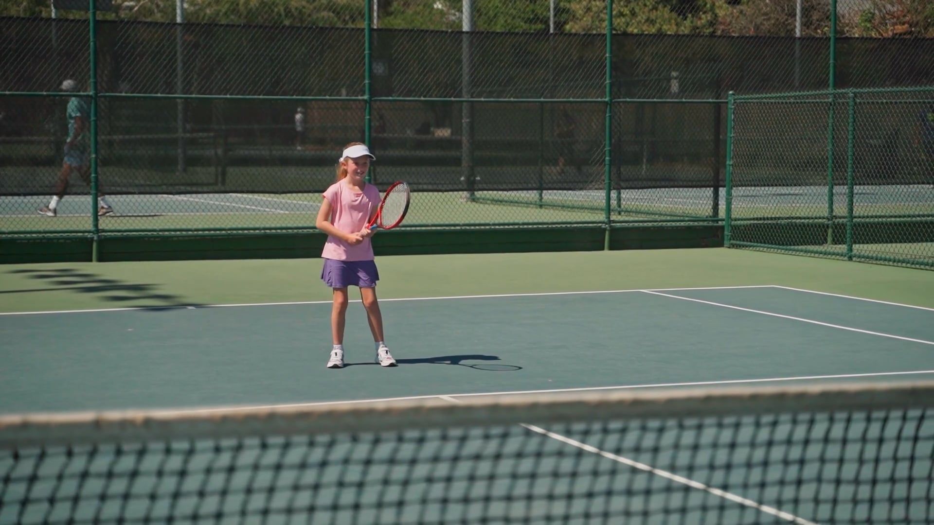 A Girl Playing Tennis · Free Stock Video