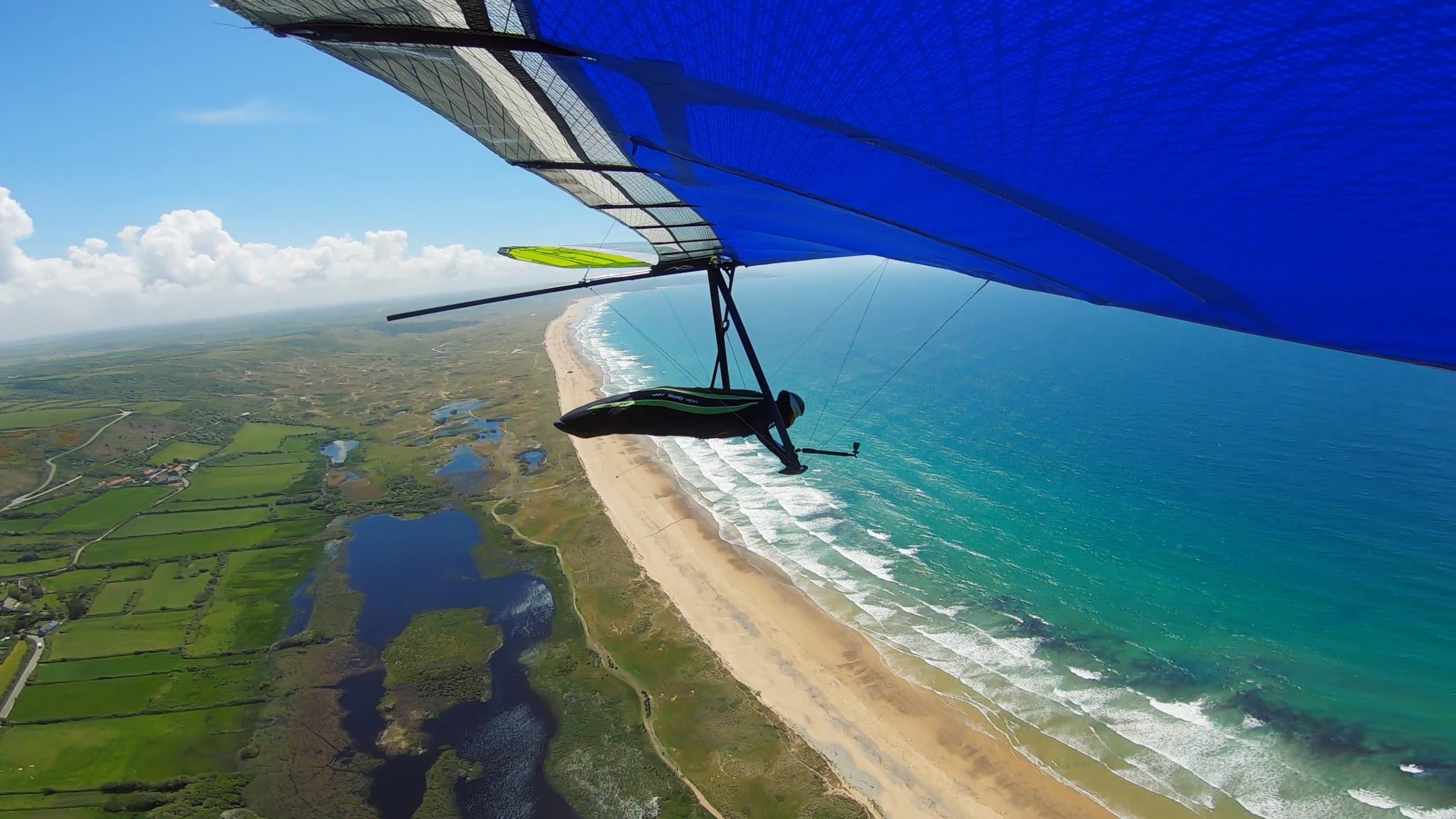 A Person Hang Gliding · Free Stock Video