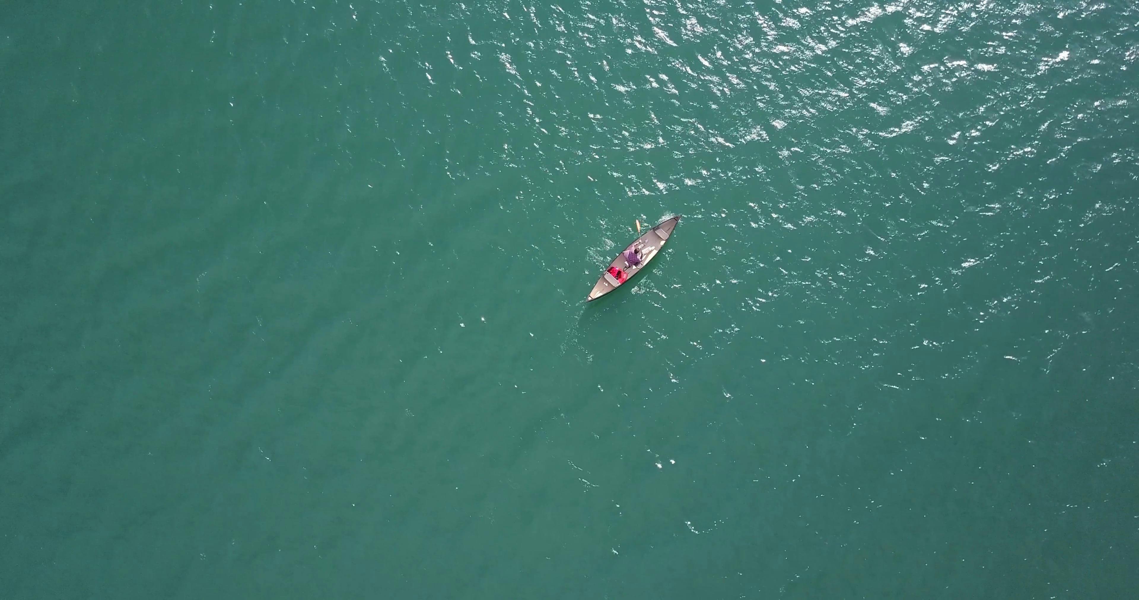 Aerial Shot of a Person Boating Free Stock Video Footage, Royalty-Free ...