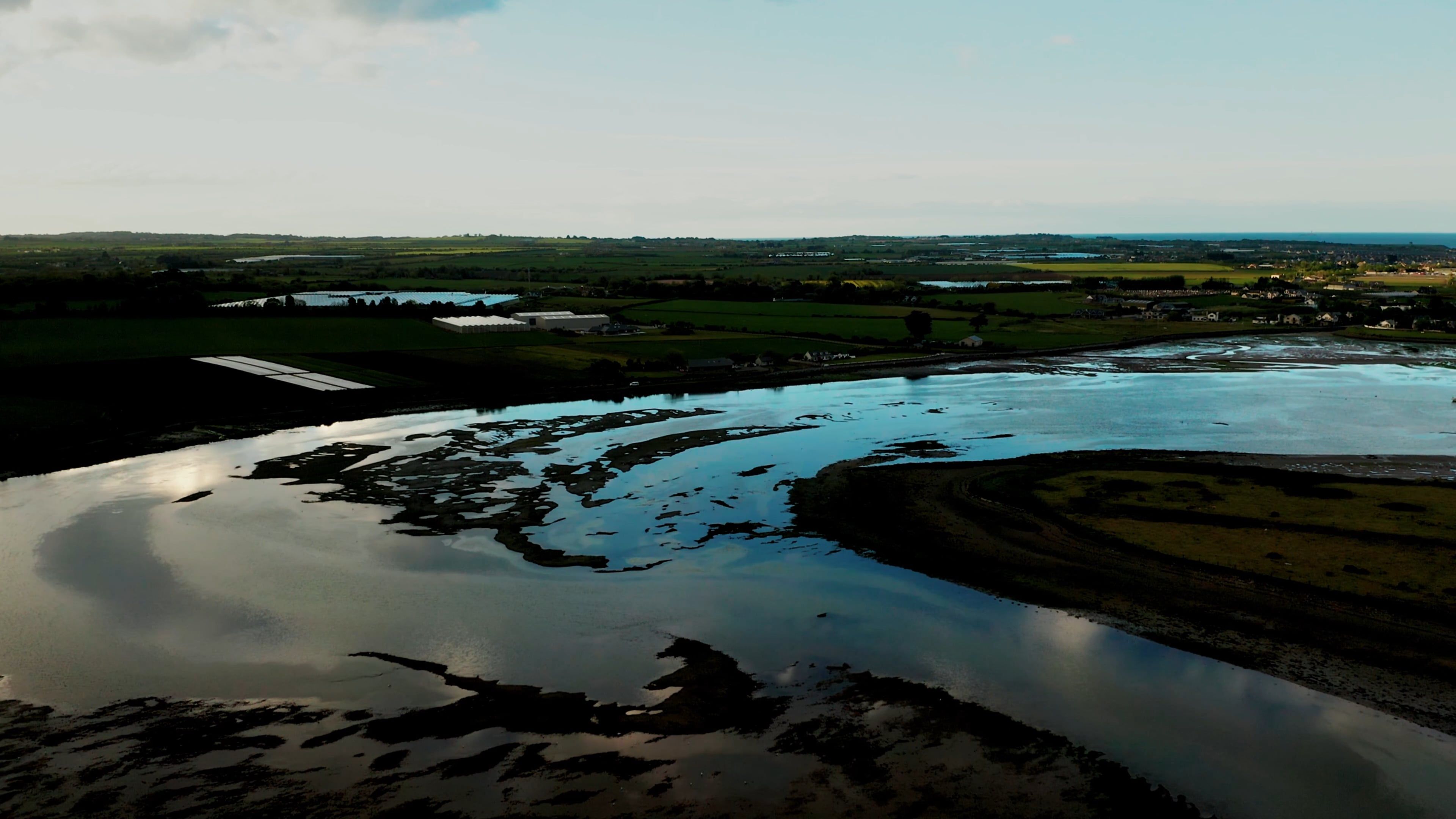 Drone Footage of an Estuary Free Stock Video Footage, Royalty-Free 4K ...
