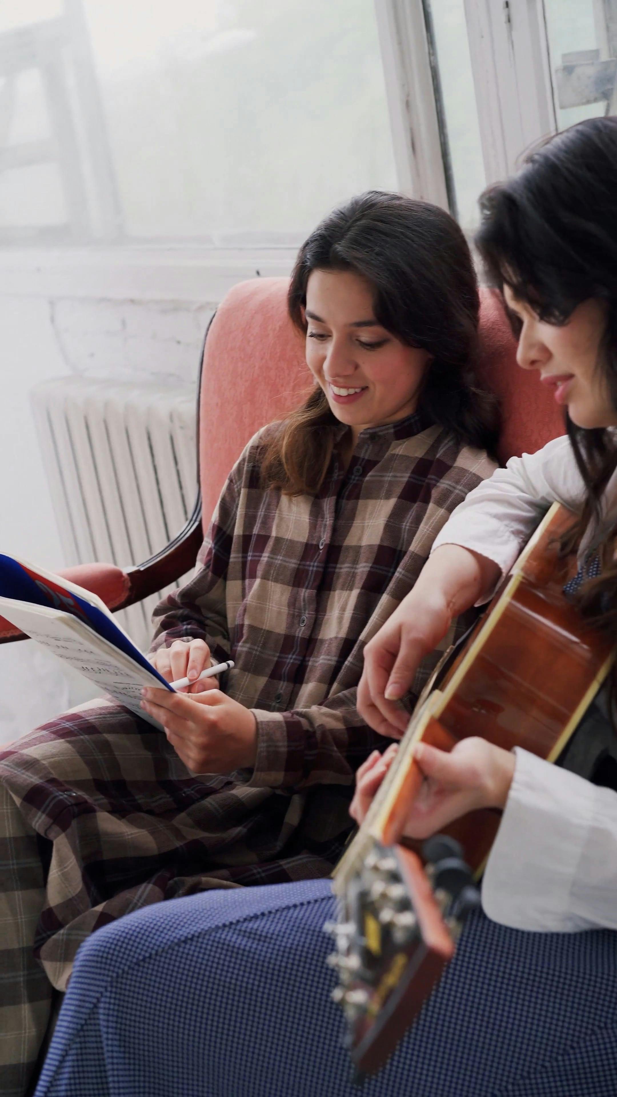 Women Collaborating for a Musical Composition Free Stock Video Footage ...