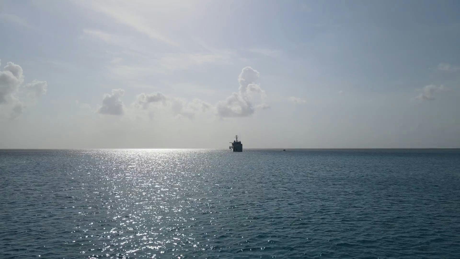 Drone Footage of a Ship in the Ocean Free Stock Video Footage, Royalty ...